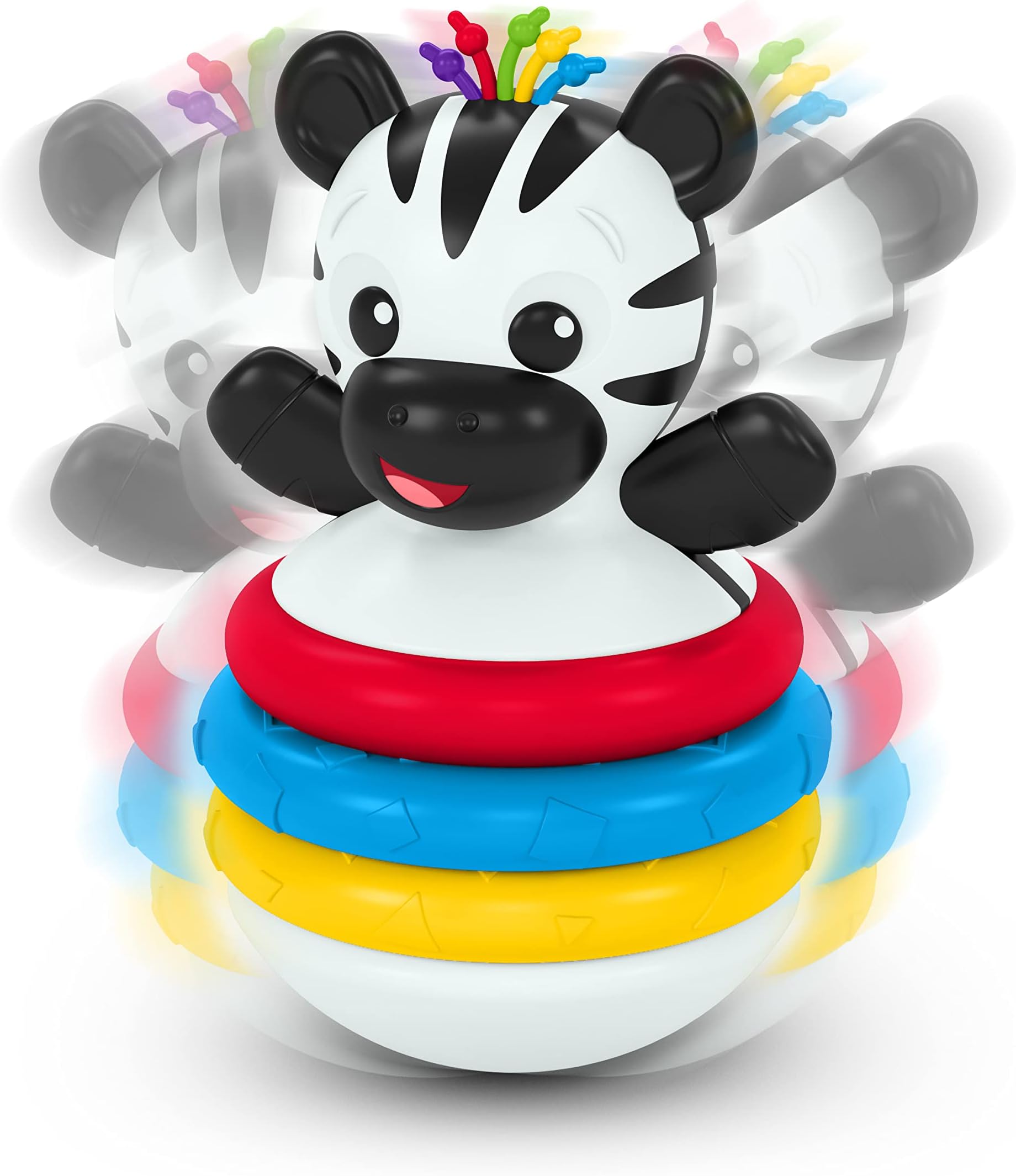 Amazon.com : Baby Einstein Stack & Wobble Zen BPA Free Teether Toy for ...