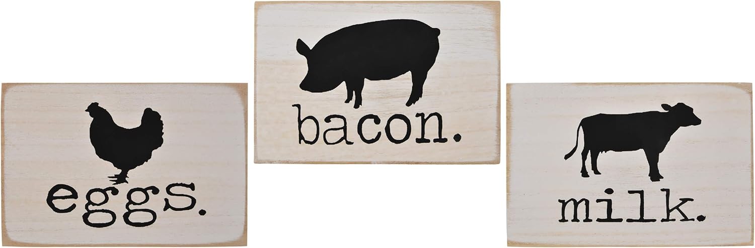 Amazon.com: Northbay Styles Set of 3 Farmhouse Kitchen Signs - 3pc ...