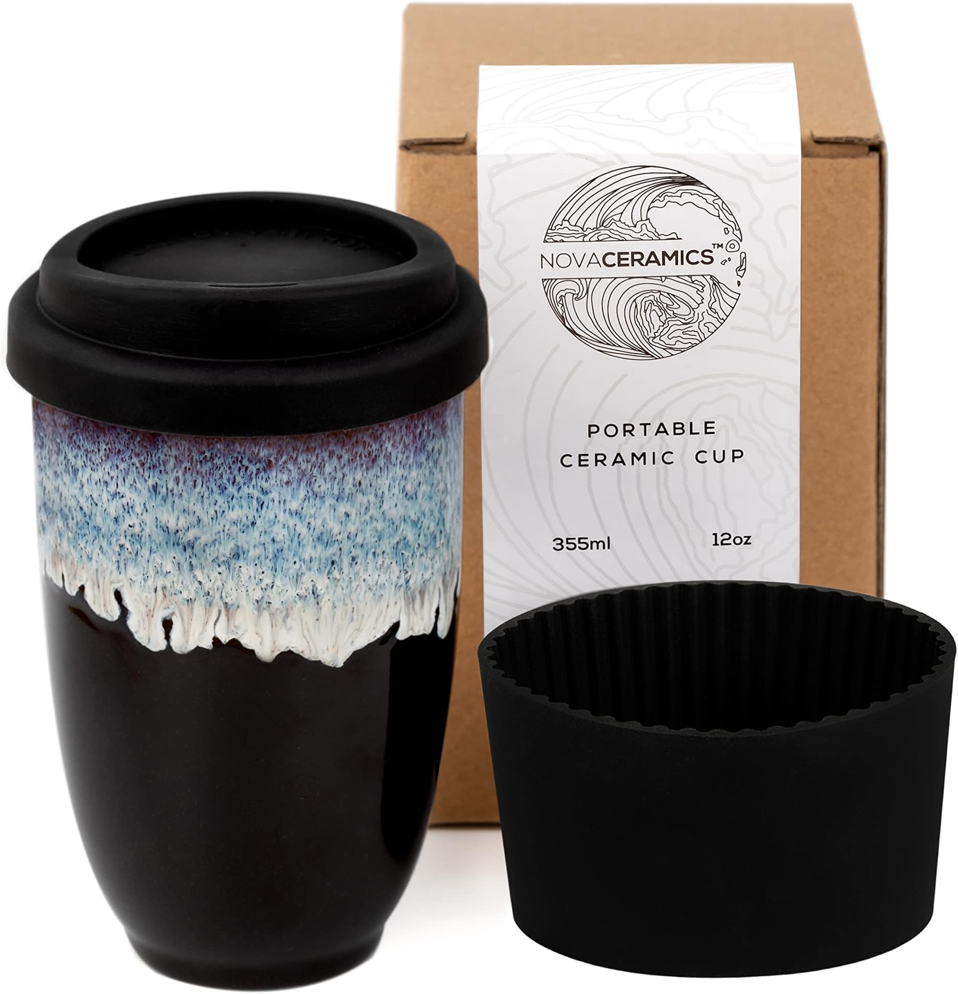 Amazon.com | KeepCup 12oz Reusable Coffee Cup. Toughened Glass Cup ...