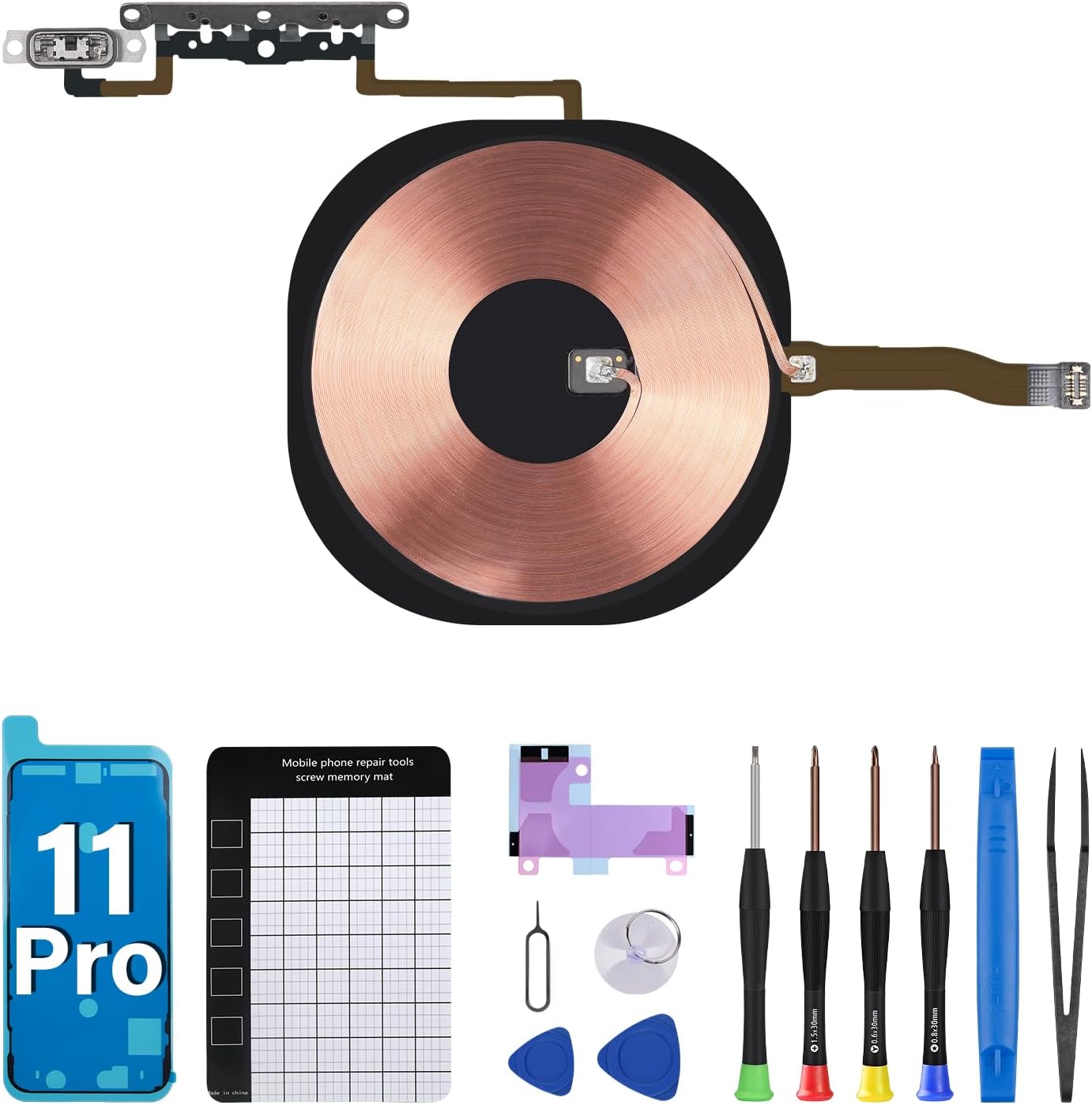 Amazon.com: DGSCSMY for iPhone 11 Pro Wireless Charging Coil Volume ...