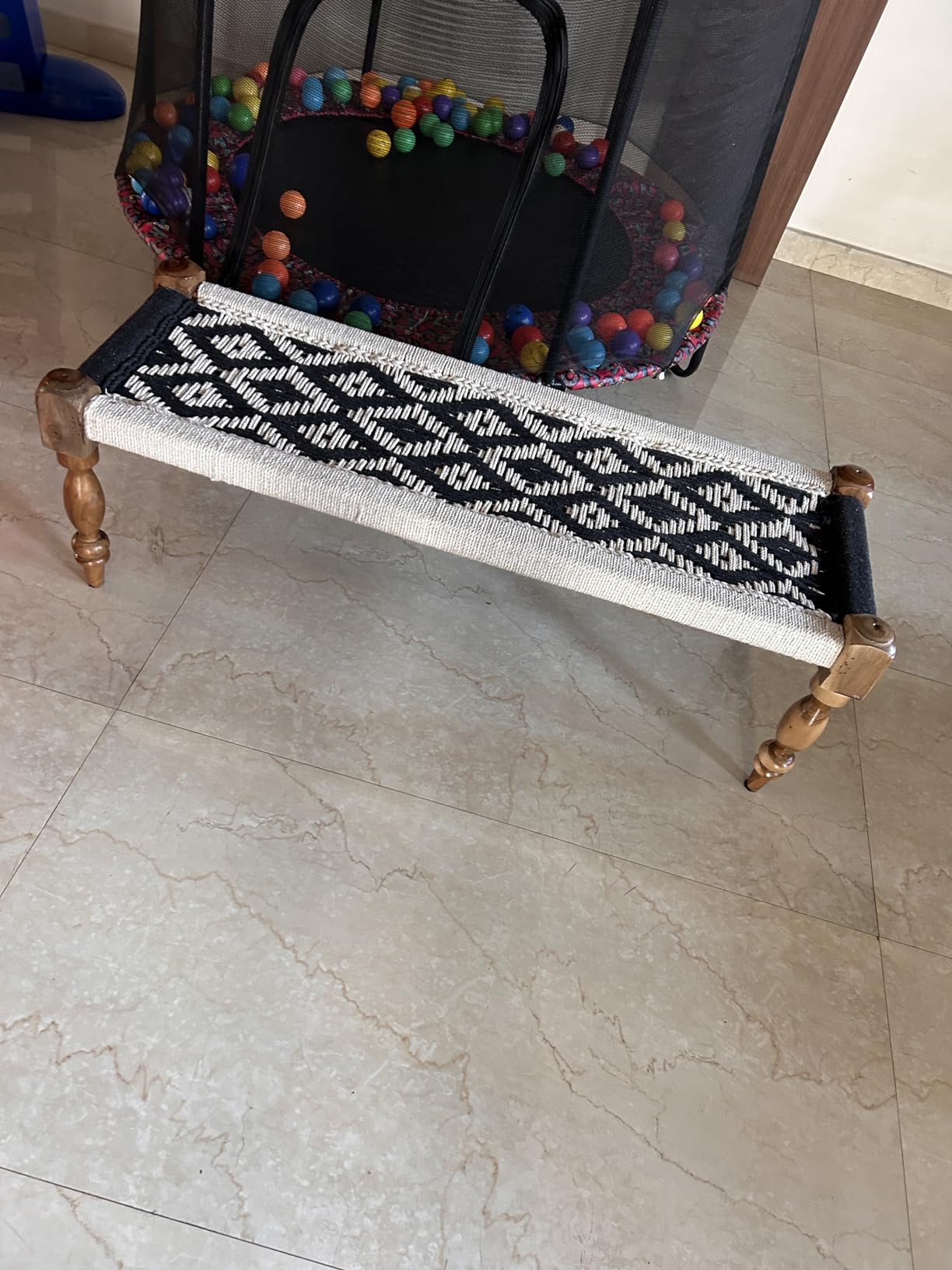 Ikiriya Hamilton Sheesham Wood 2 Seater Maachi Bench | Patio Bench in ...