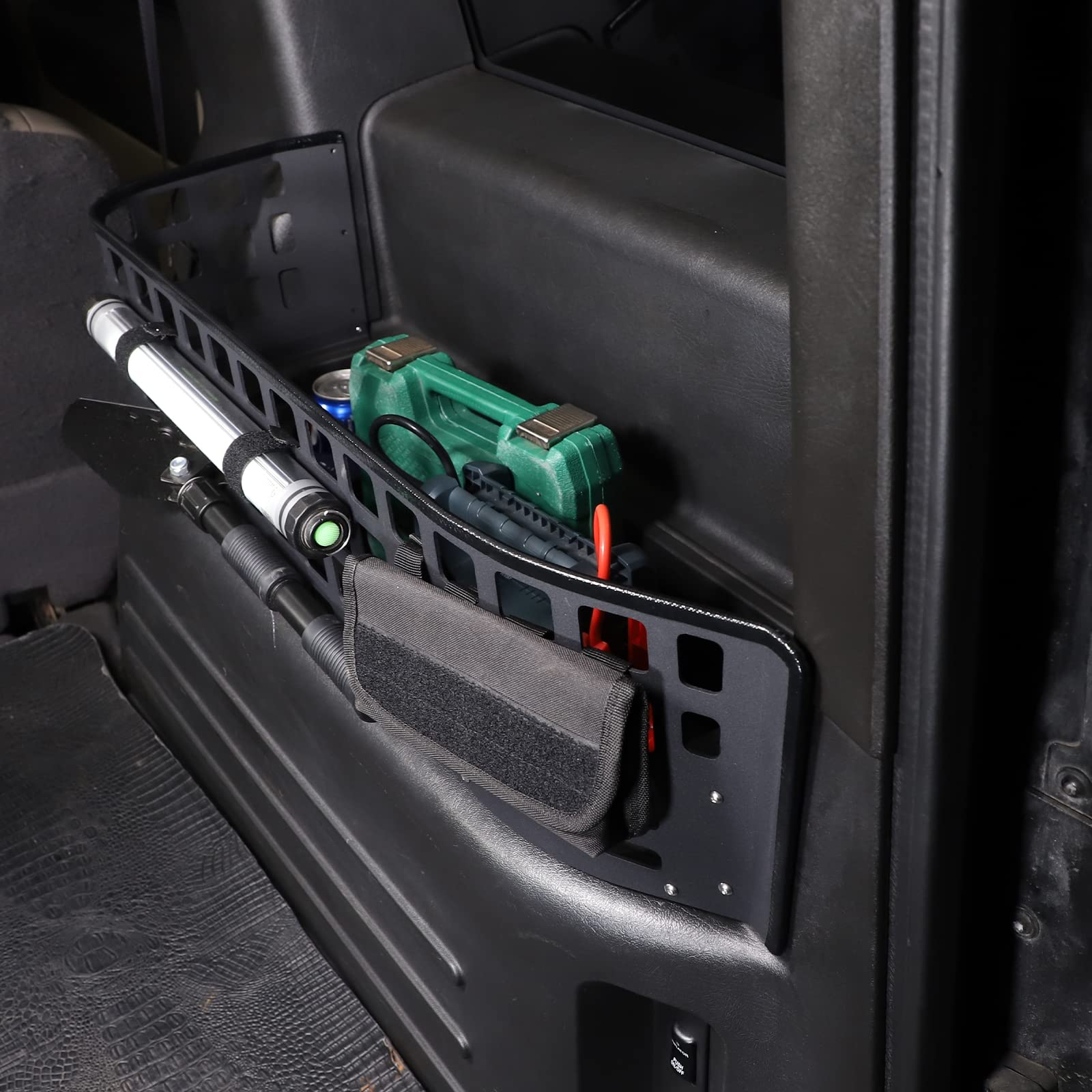 PIUGILH Aluminum Rear Trunk Storage Enclosure, Tail Cargo Storage Panel ...