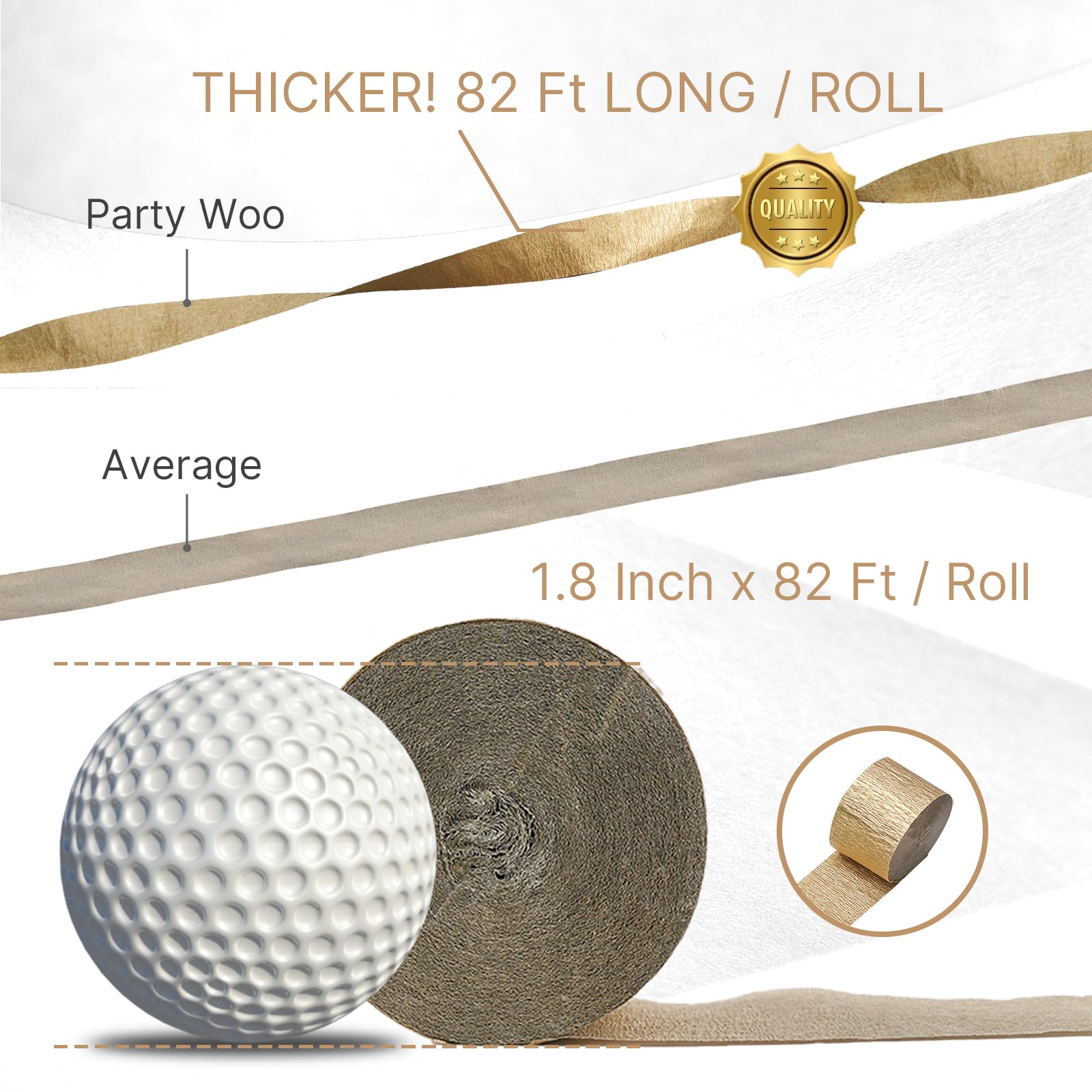 Snapklik.com : PartyWoo Crepe Paper Streamers 10 Rolls 820ft, Pack Of ...