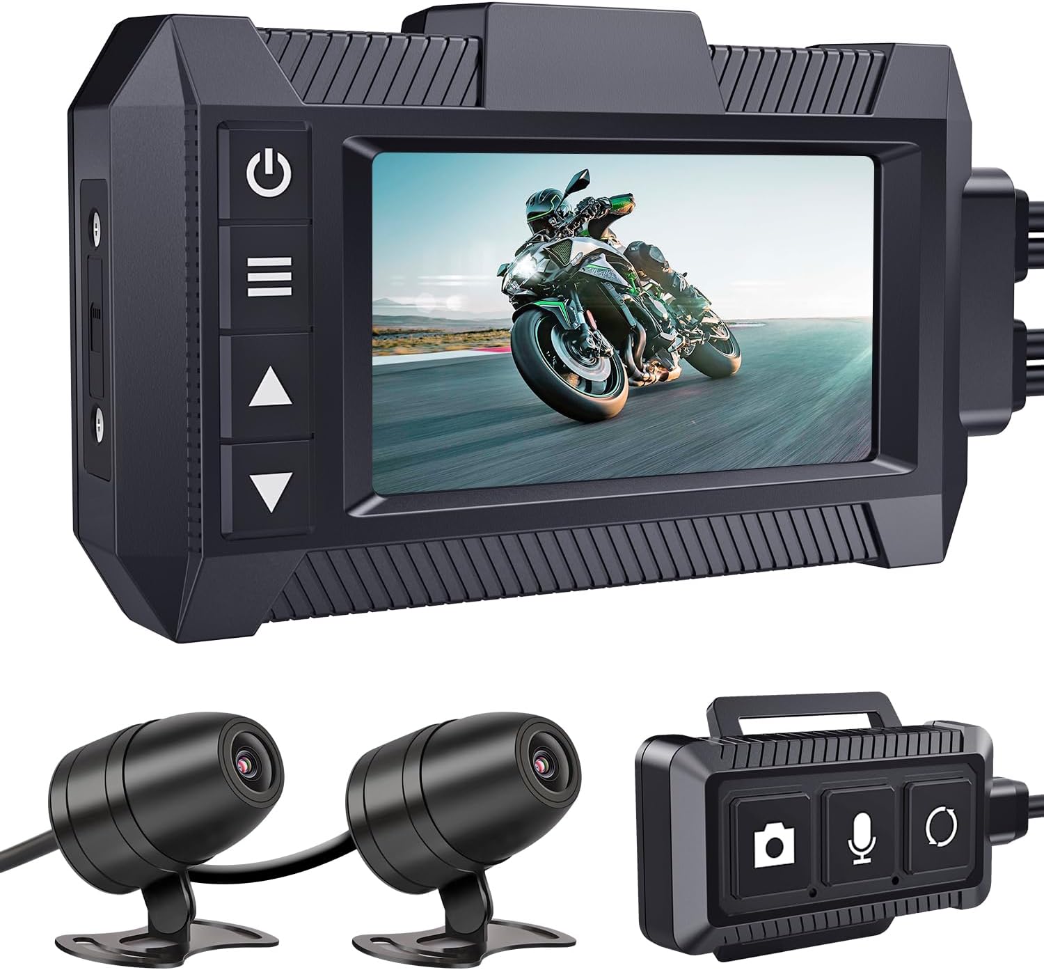 IXROAD Motorbike Dash Cam Front and Rear 1080P Motorcycle Camera ...