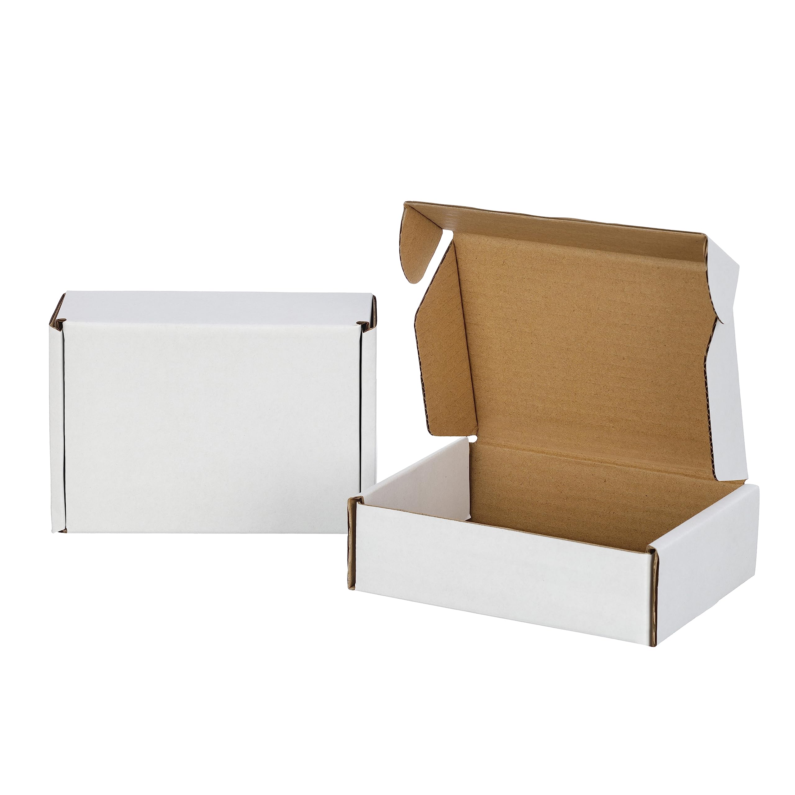 Amazon.com: GHEIR 50 Pack 7x5x2 inches Shipping Boxes, Kraft Corrugated ...