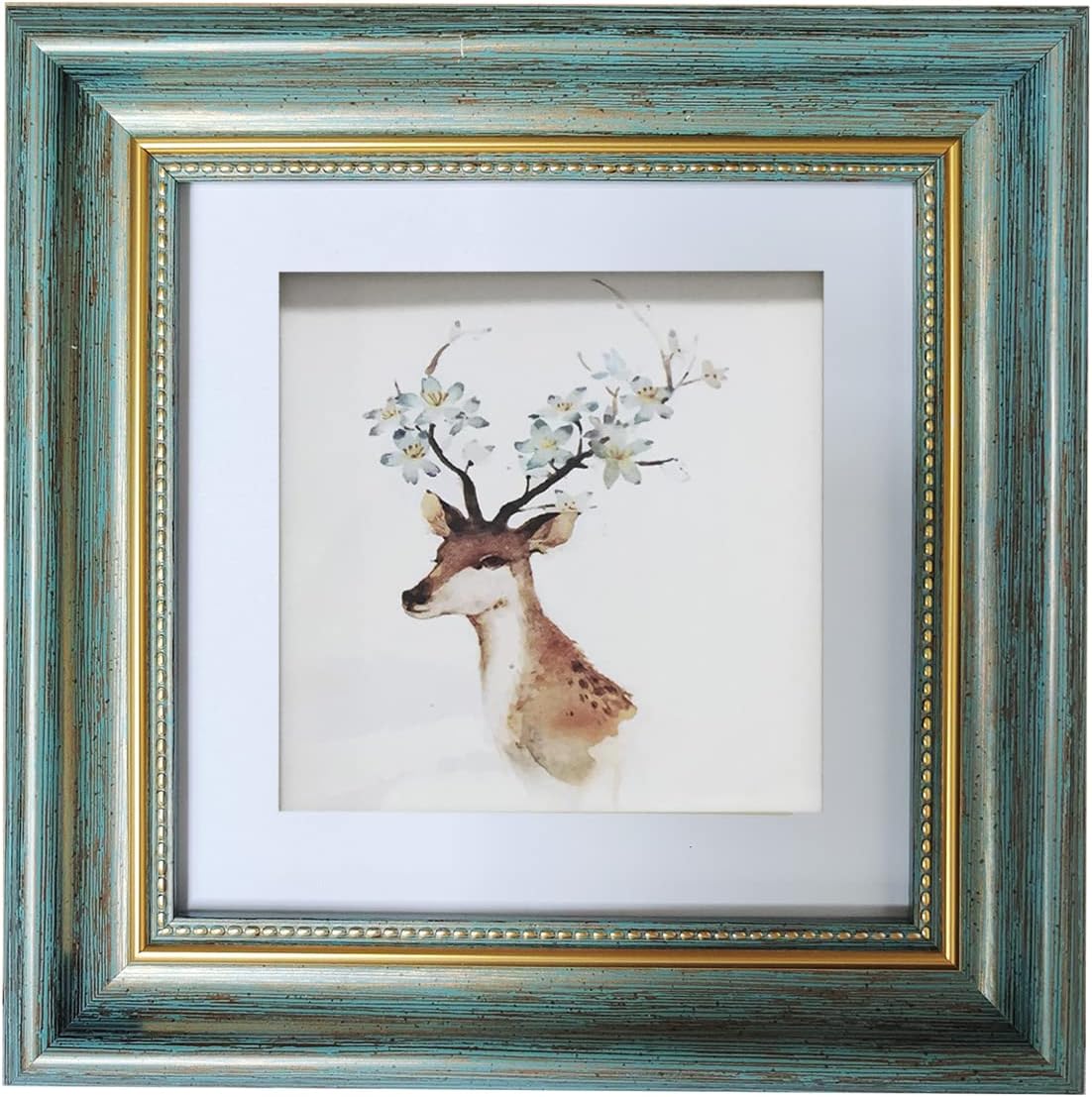Amazon.com - Picture Frame 5x5 Blue Square Photo Frame Desktop Display ...