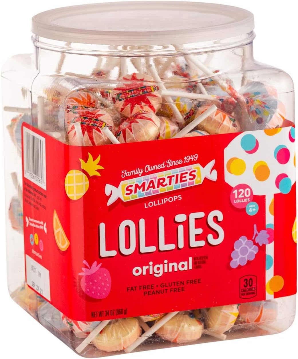 Amazon.com : Smarties Lollies | Gluten Free, Peanut ,Fat Free Assorted ...