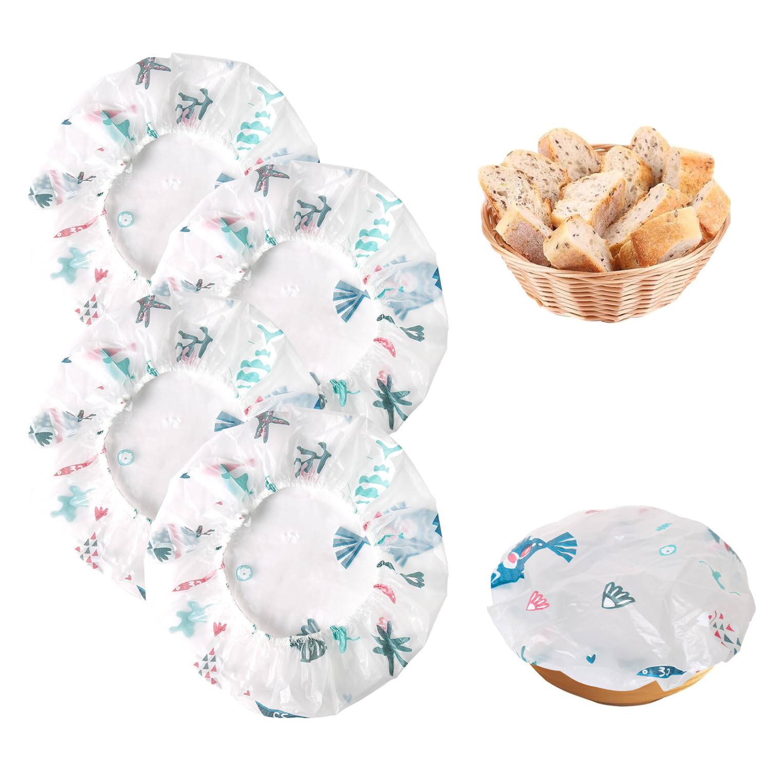 5 Pcs Bowl Covers, Bowl Covers For Bread Proofing, Dough Bowl Cover ...