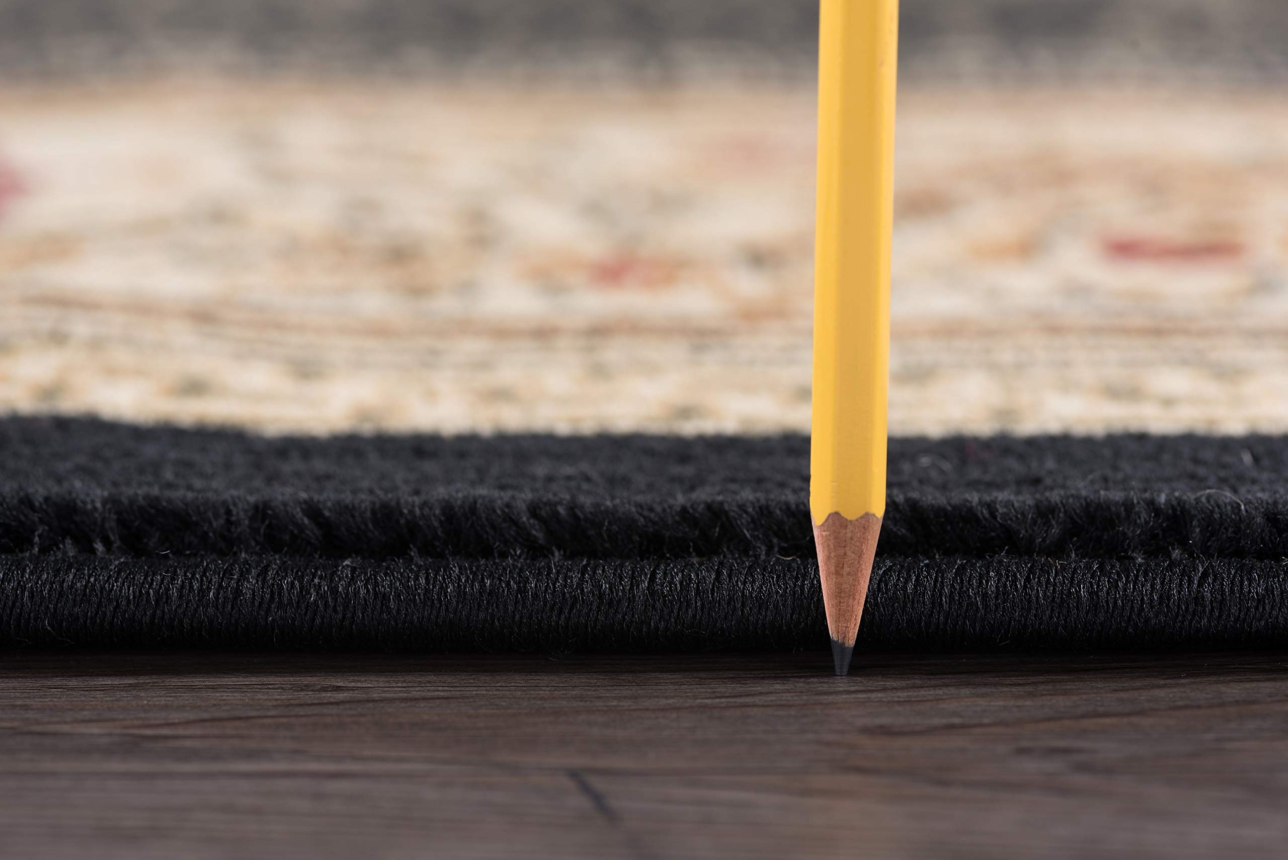 Jayden Traditional Oriental Black Scatter Mat Rug, 2' x 3'