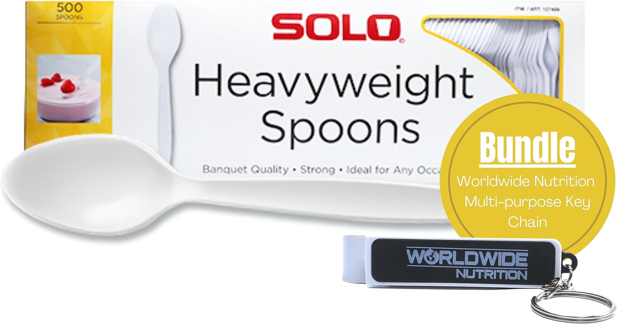 Amazon.com: Worldwide Nutrition Bundle - SOLO Heavy Duty Plastic Spoons ...