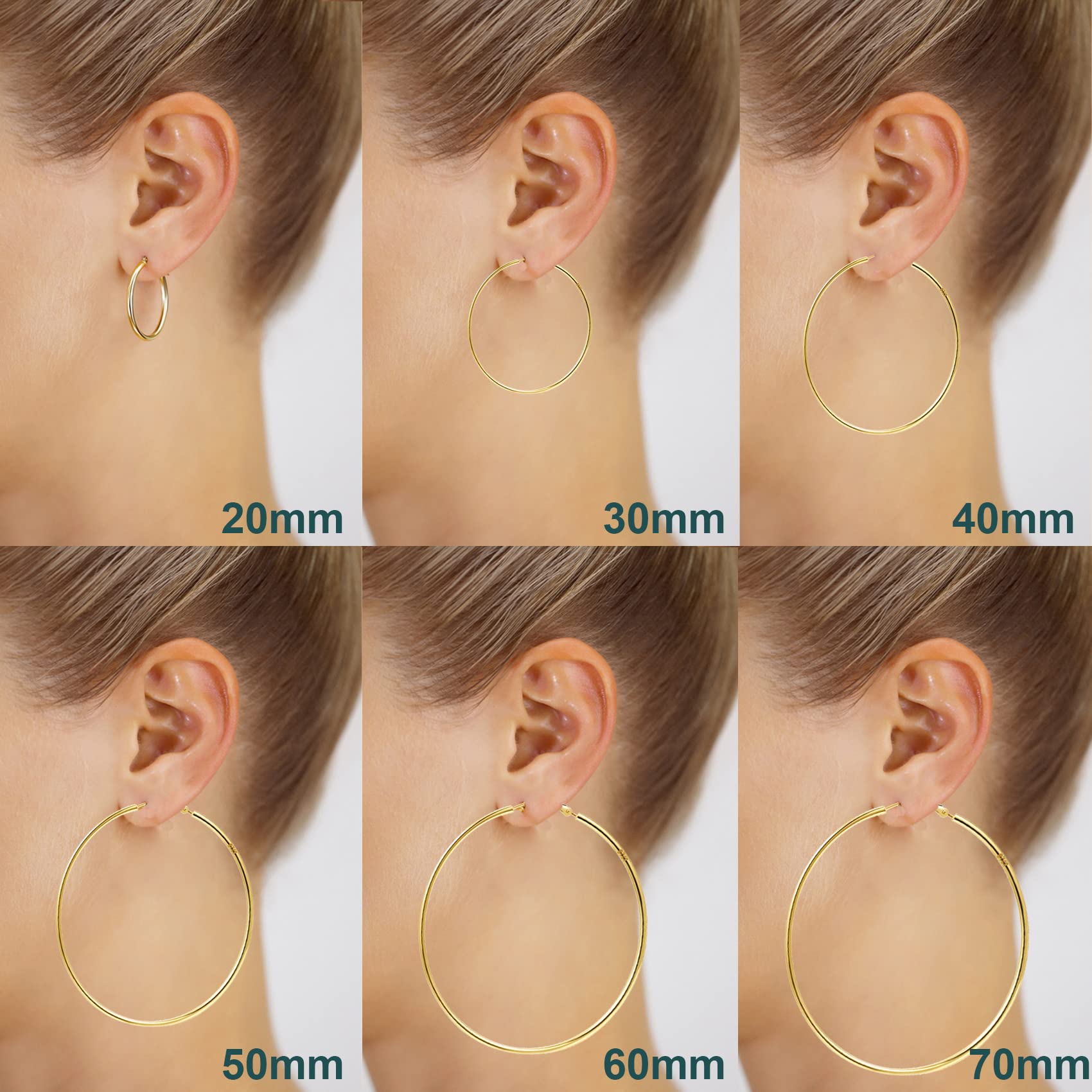 Snapklik.com : Large Gold Hoop Earrings For Women Big Gold Hoop ...