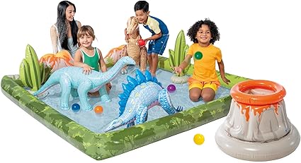 Amazon.com: INTEX Jurassic Adventure Inflatable Kiddie Pool with Water ...