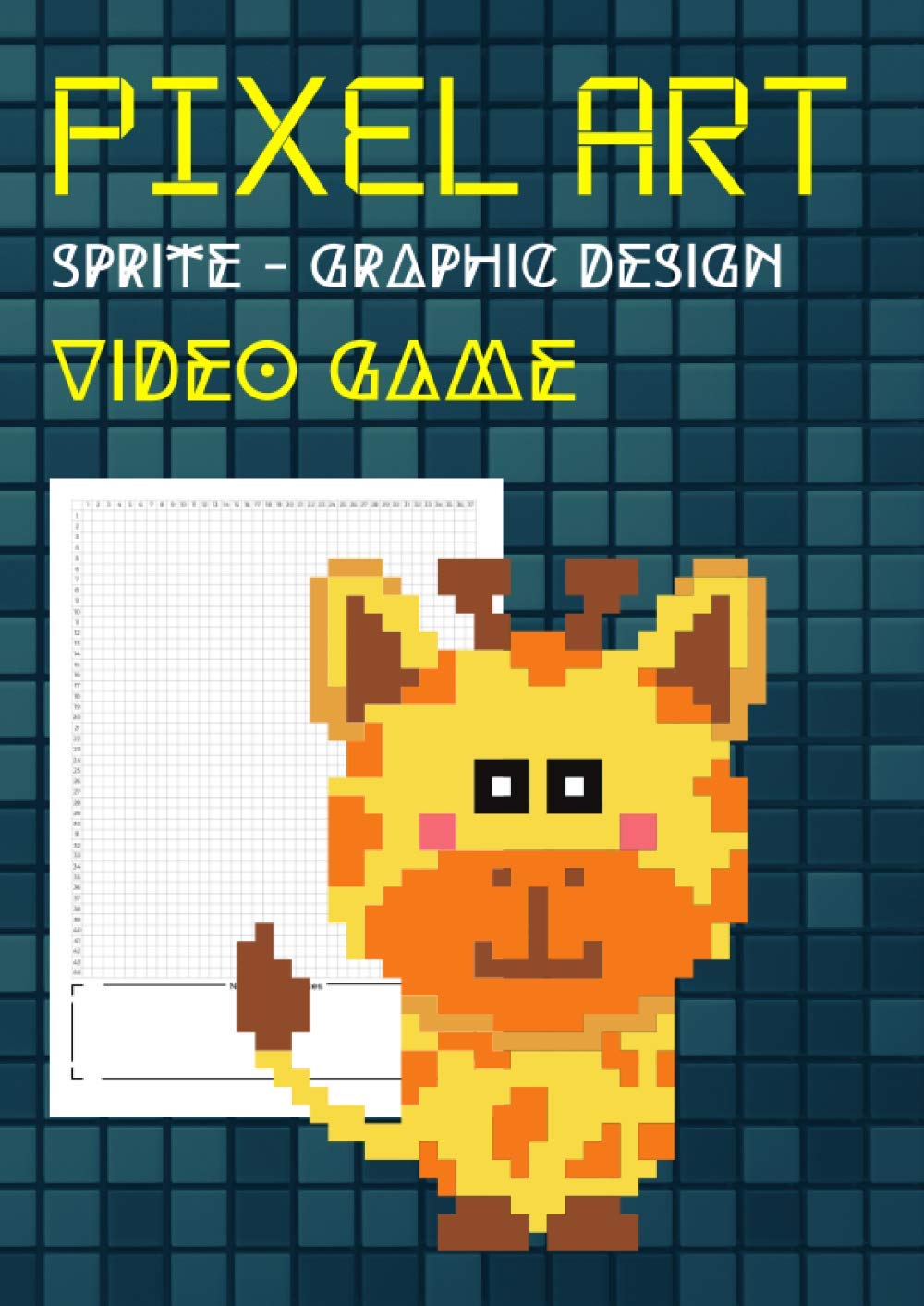 Buy Pixel art sprite - graphic design - video game: Chart 5x5 numbered A4 format | sketchbook ...