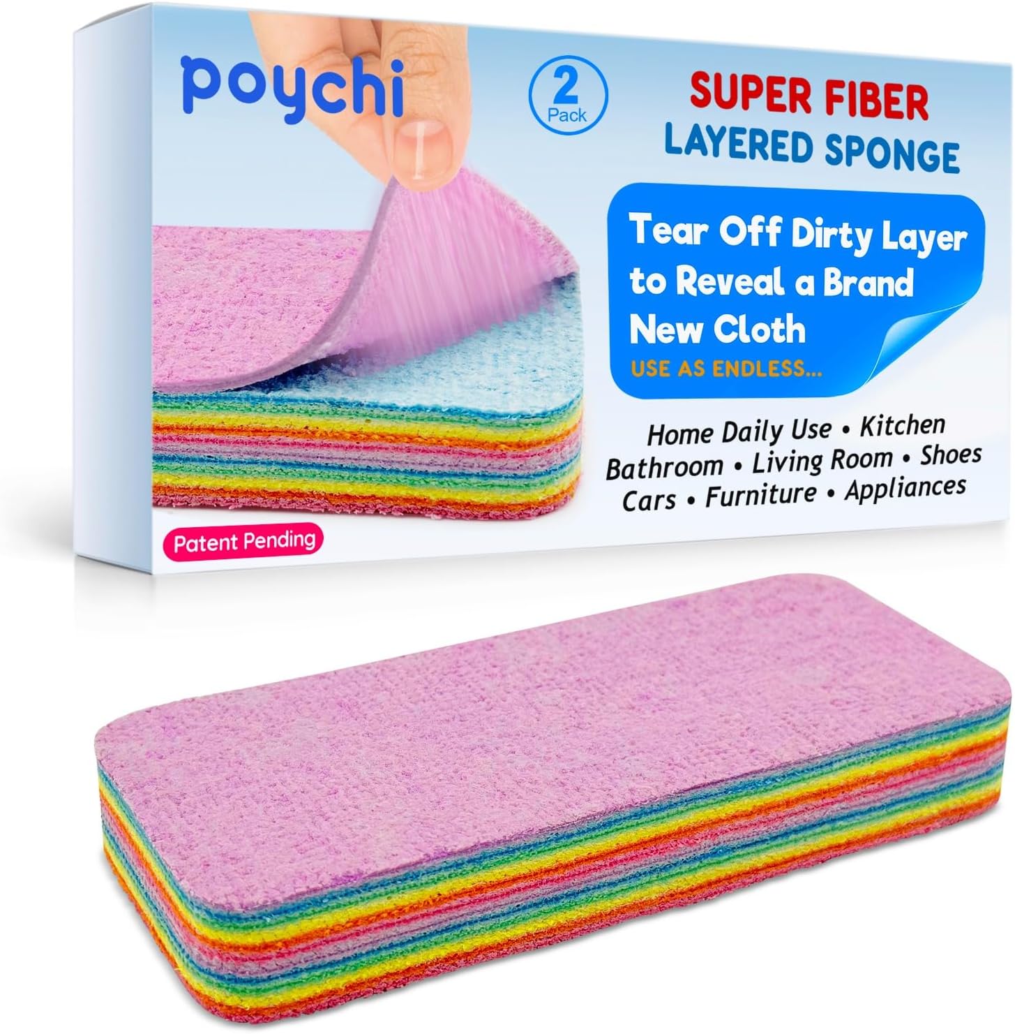 Amazon.com: Microfiber Super Fiber Rag, 12 Fiber Layer on 1 Rag ...