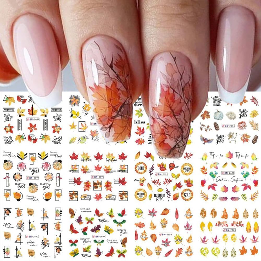 Autumn Leaves Nail Designs