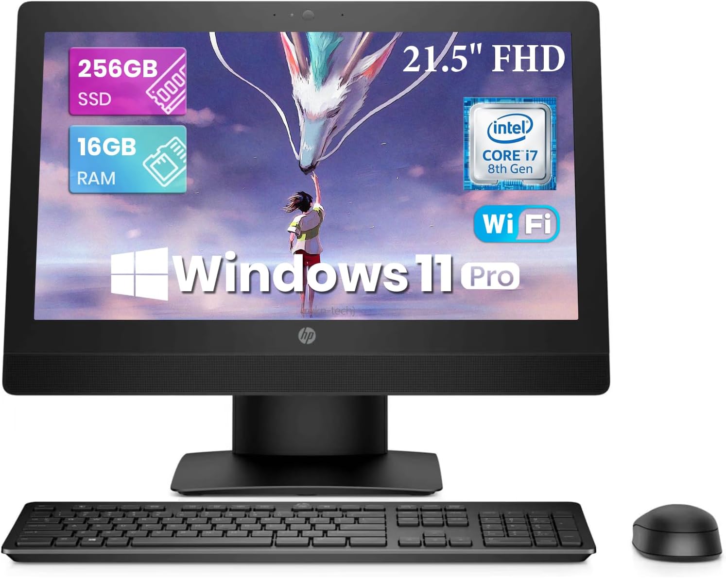 Amazon.com: HP ProOne 600 G3 All-in-One Desktop PC with 21.5" FHD Display, Core i7-8700, 16GB ...