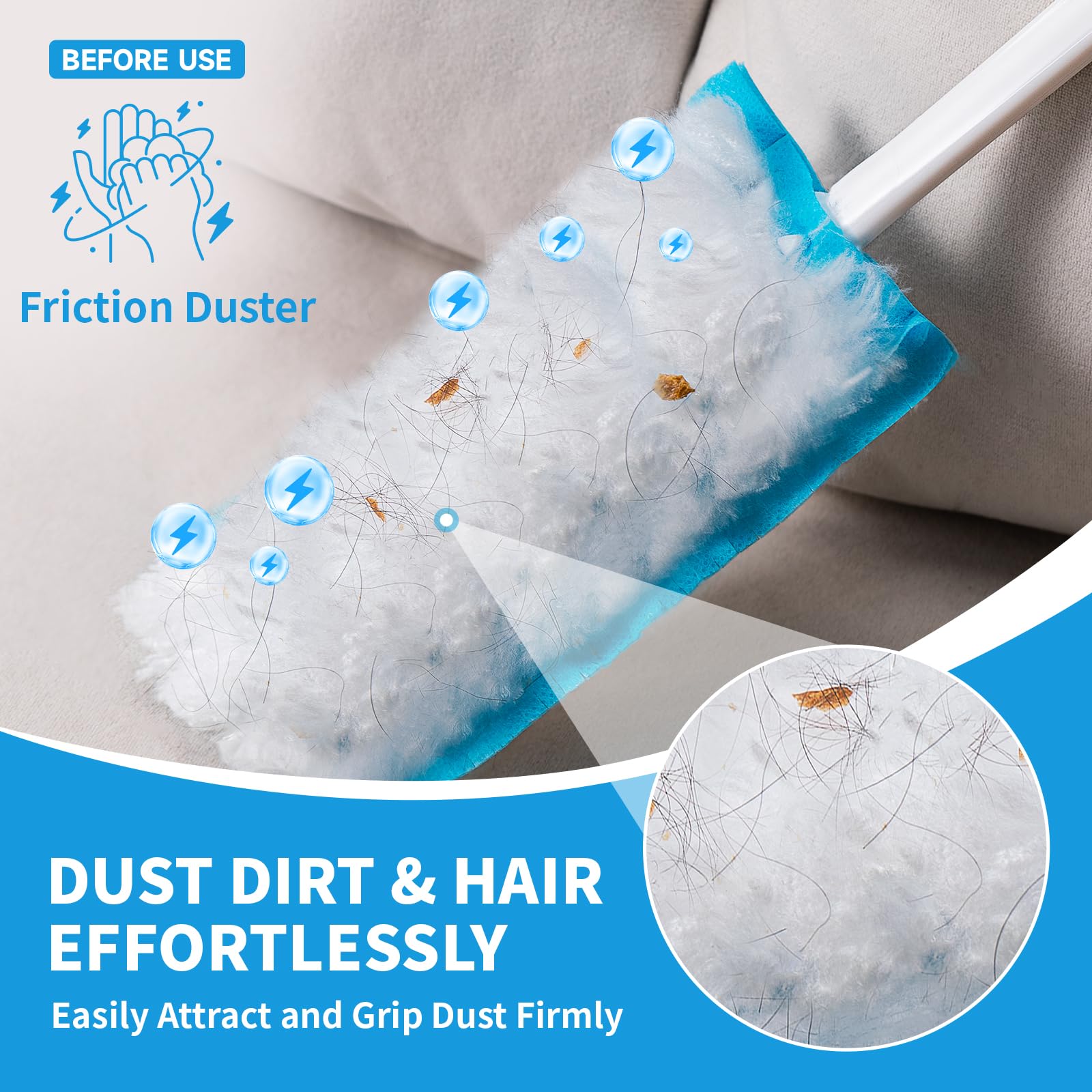 Snapklik.com : Oshang Disposable Heavy Duty Dusters Refills - 360 Multi ...