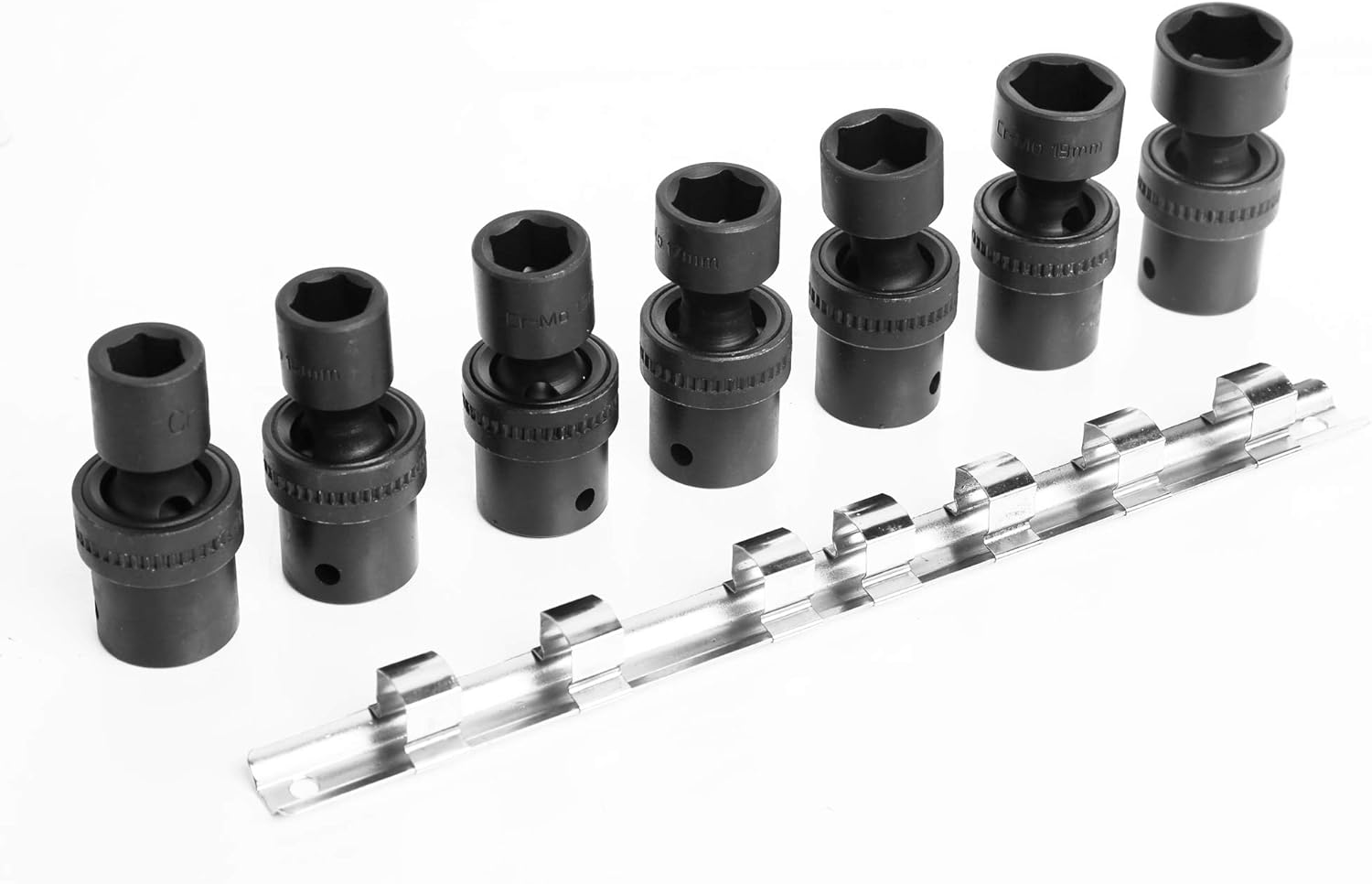 7 Pc 1/2 in. Drive Metric Impact Swivel Socket Set - Amazon.com