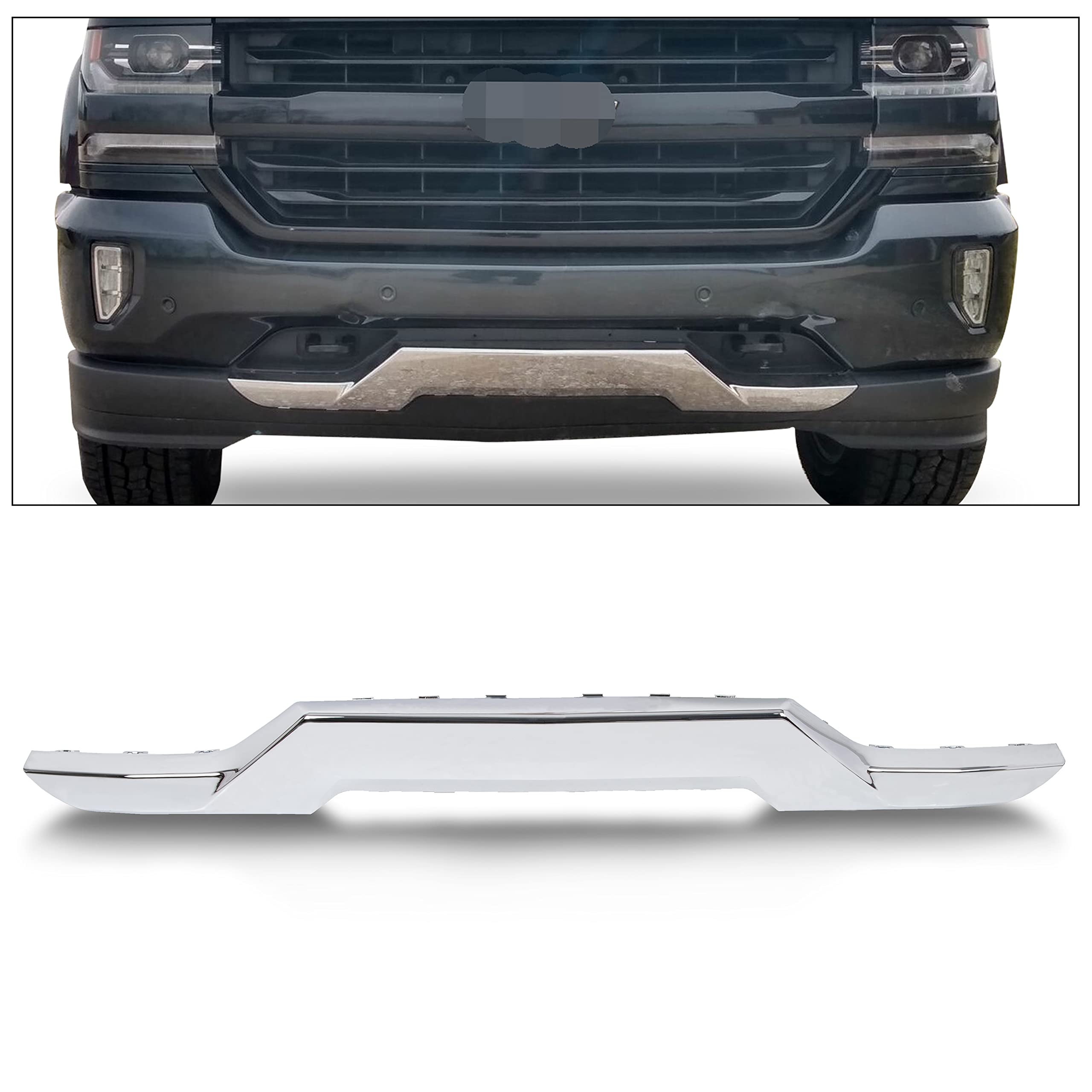 HECASA Front Bumper Skid Plate Compatible with 2016-2019 Chevy ...