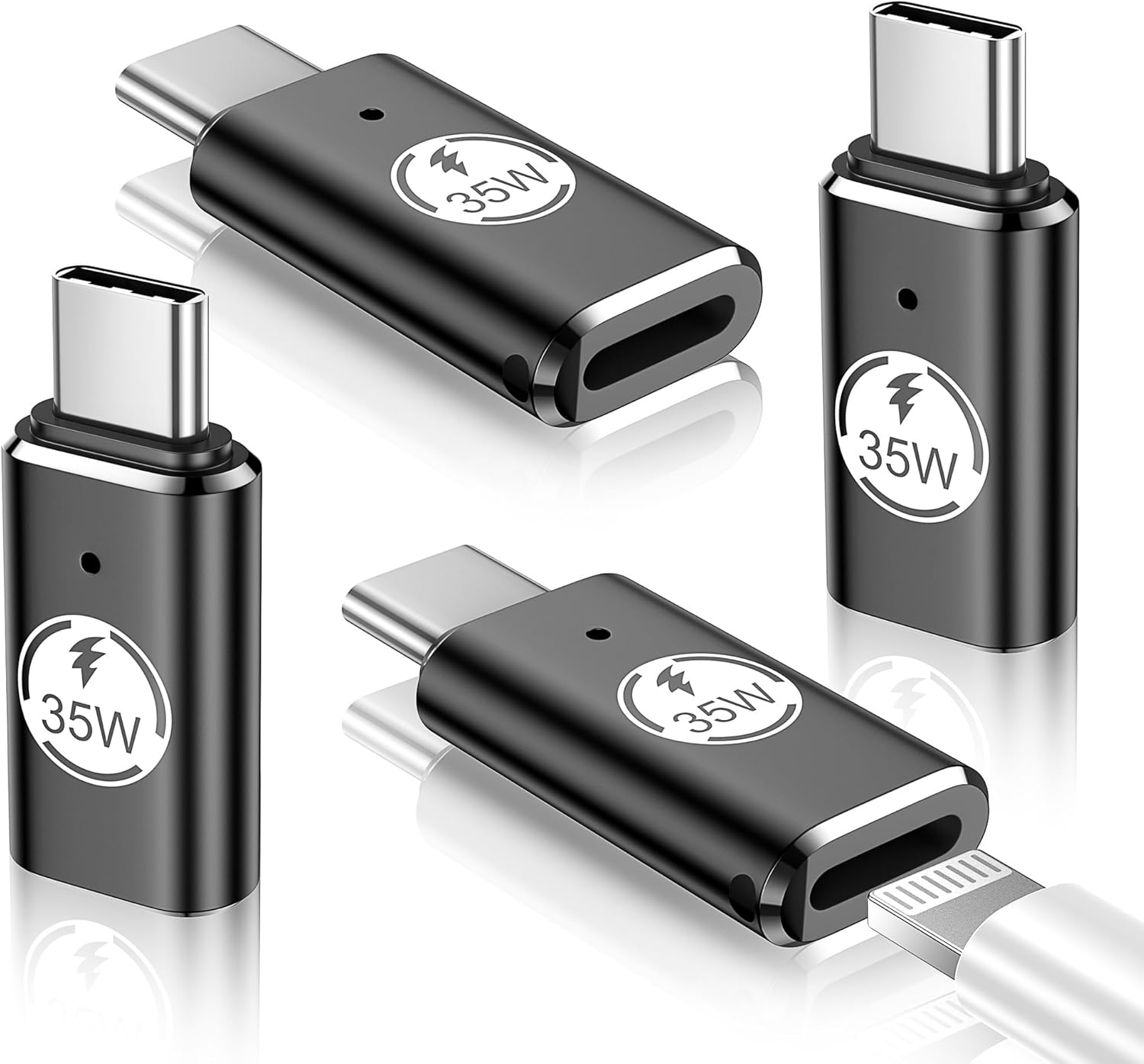 Amazon.com: Temdan Lightning to USB C Adapter (4 Pack) for iPhone 15/16 ...