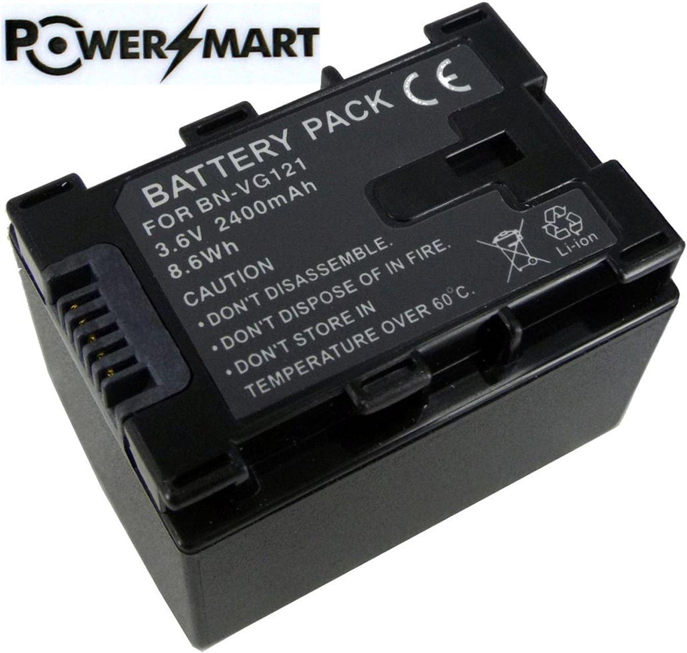 Amazon.com: PowerSmart 3.60V 2400mAh 3 CELL Battery for JVC GZ-E10, GZ ...