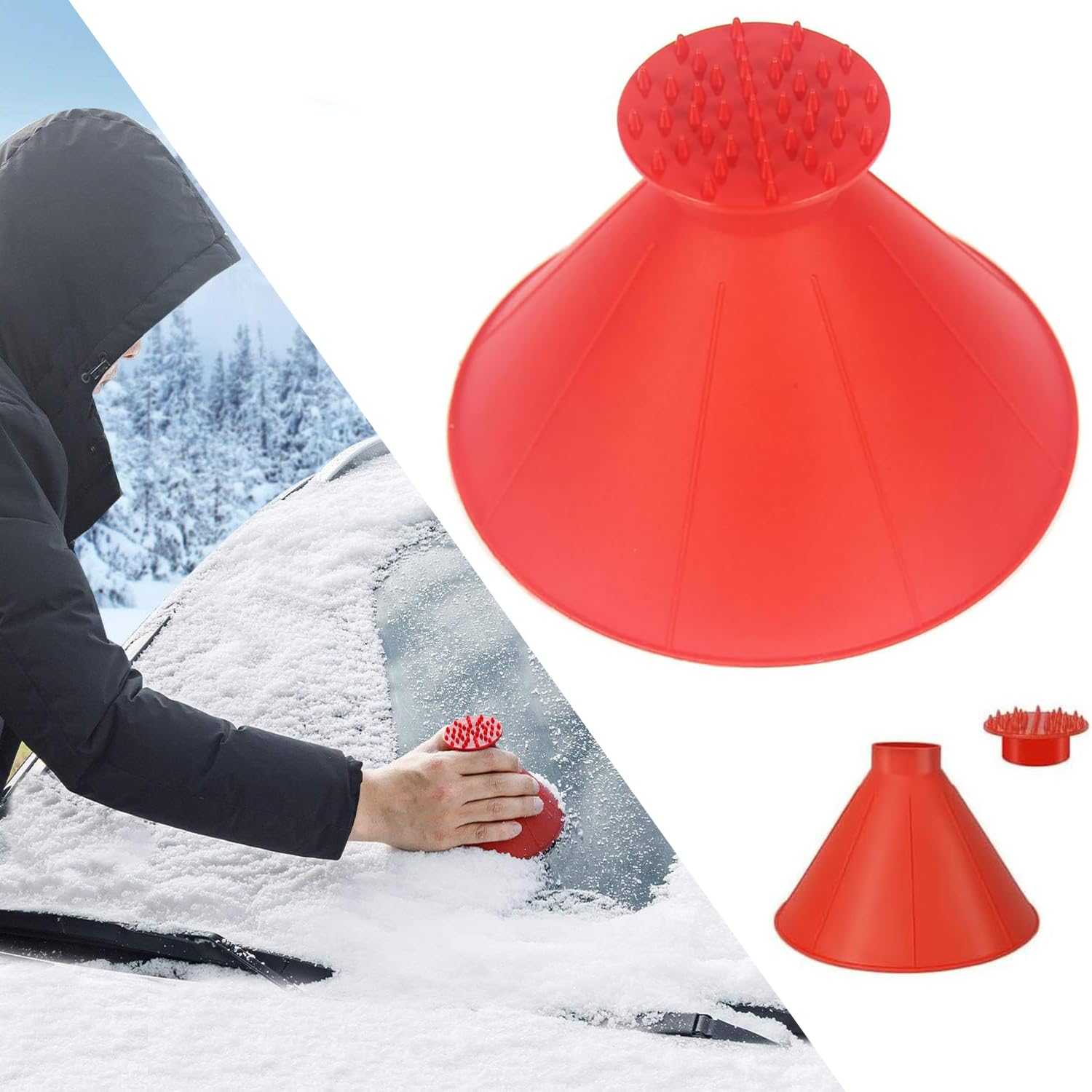 Norhogo Magical Round Windshield Ice Scrapers Auto, Ice Scrapers for ...