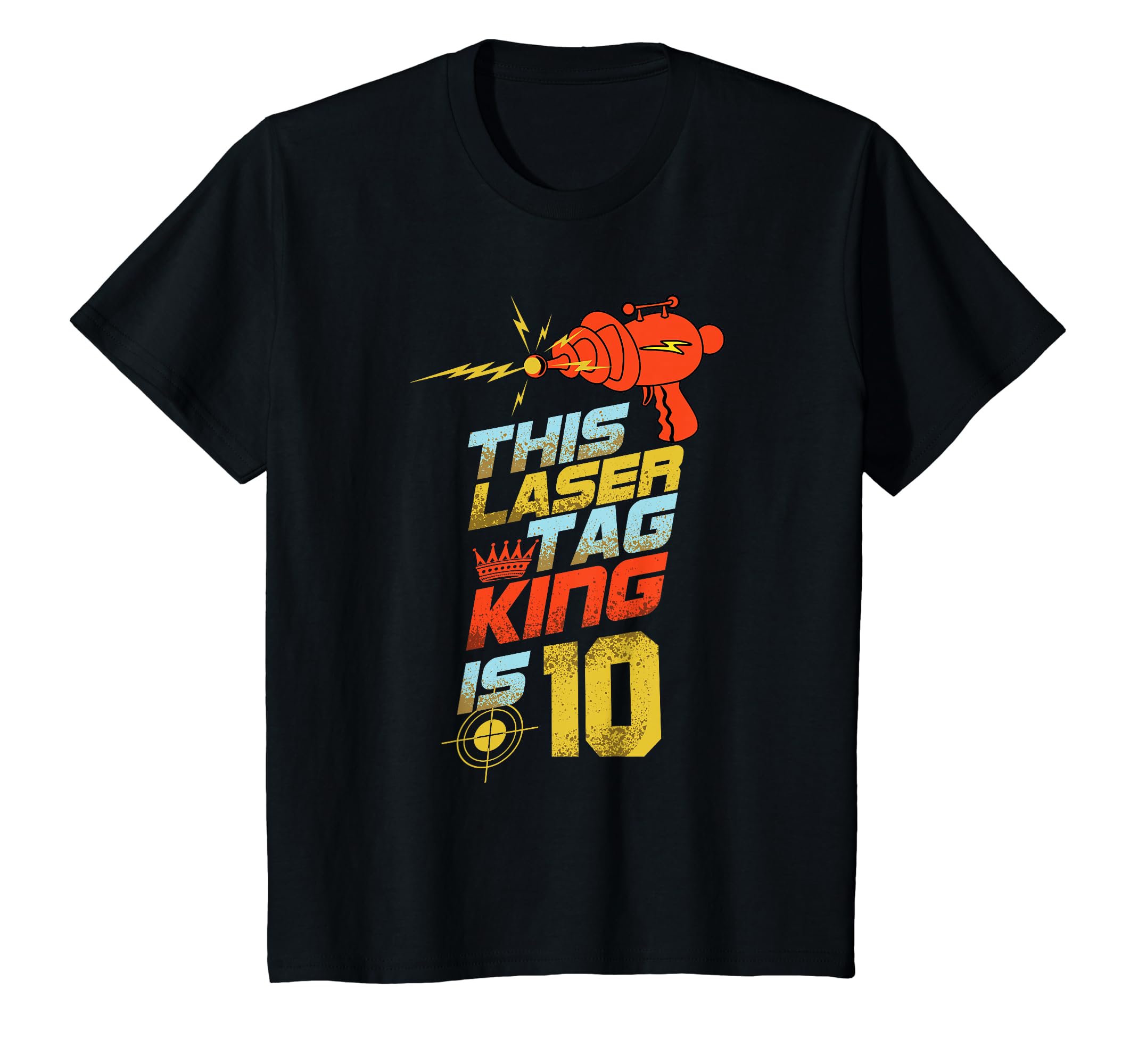 Amazon.com: Kids 10 Year Old Laser Tag Birthday Party 10th Gift Shirt T ...