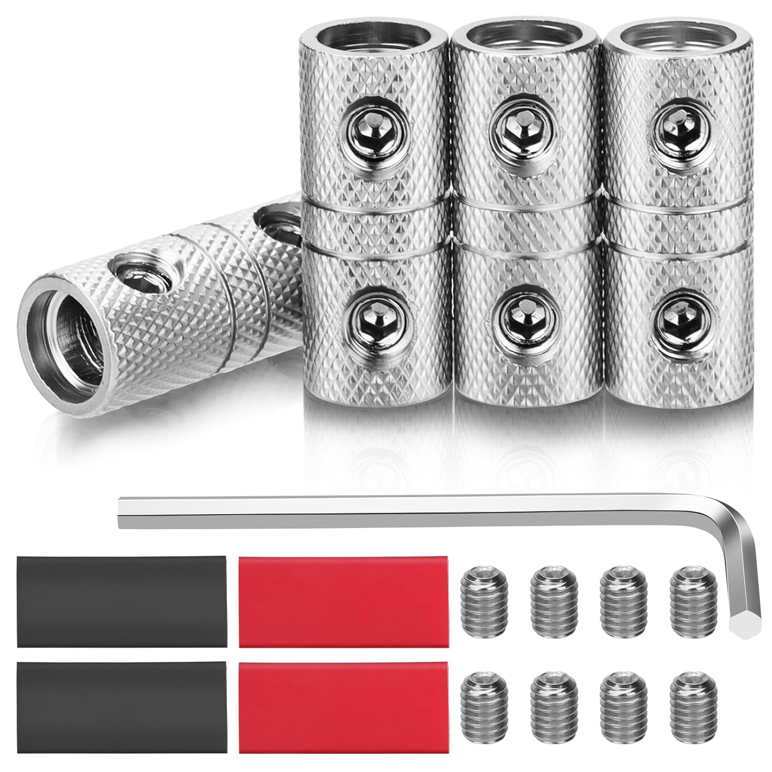 Linkstyle 4PCS 0 Gauge Wire Splice Connectors, 0 Gauge Battery Cable ...