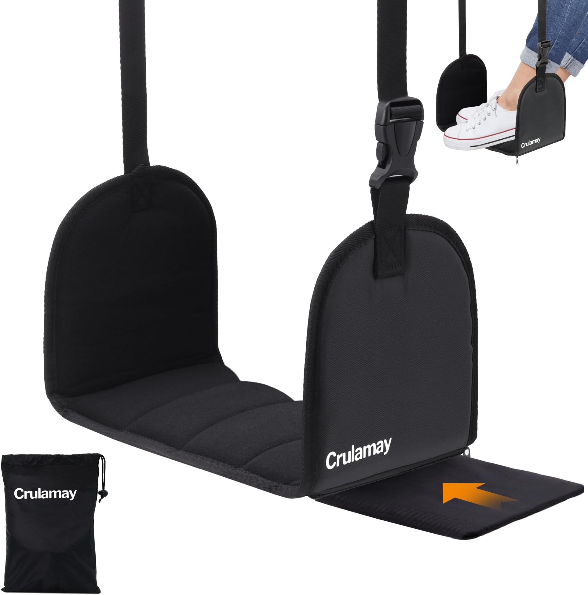 Amazon.com: Foot Hammock for Plane Travel, Upgraded Airplane Foot Rest ...