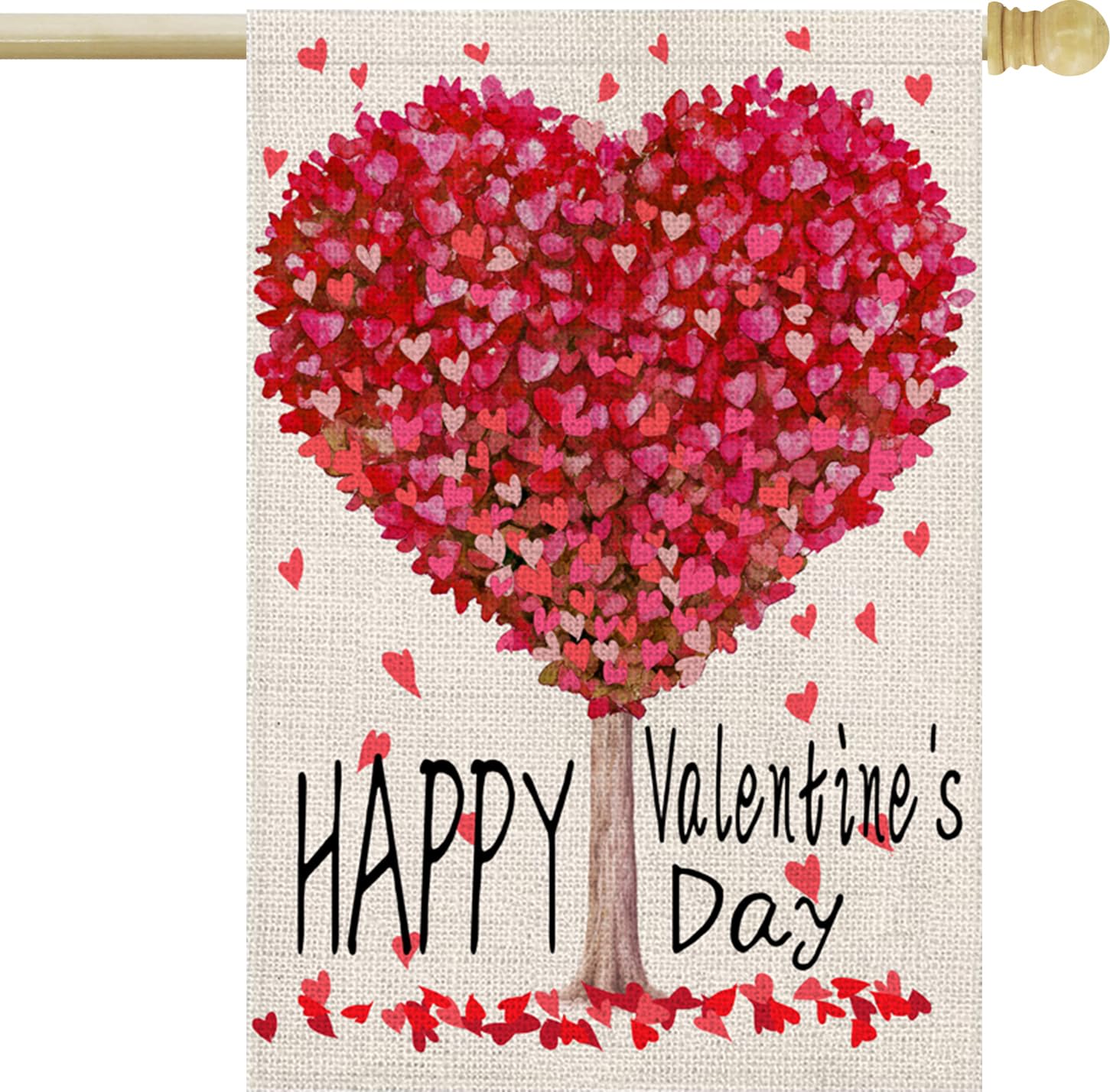 Amazon.com : FUYUCHEN Valentines Day House Flag 28x40 Inch Double Sided ...