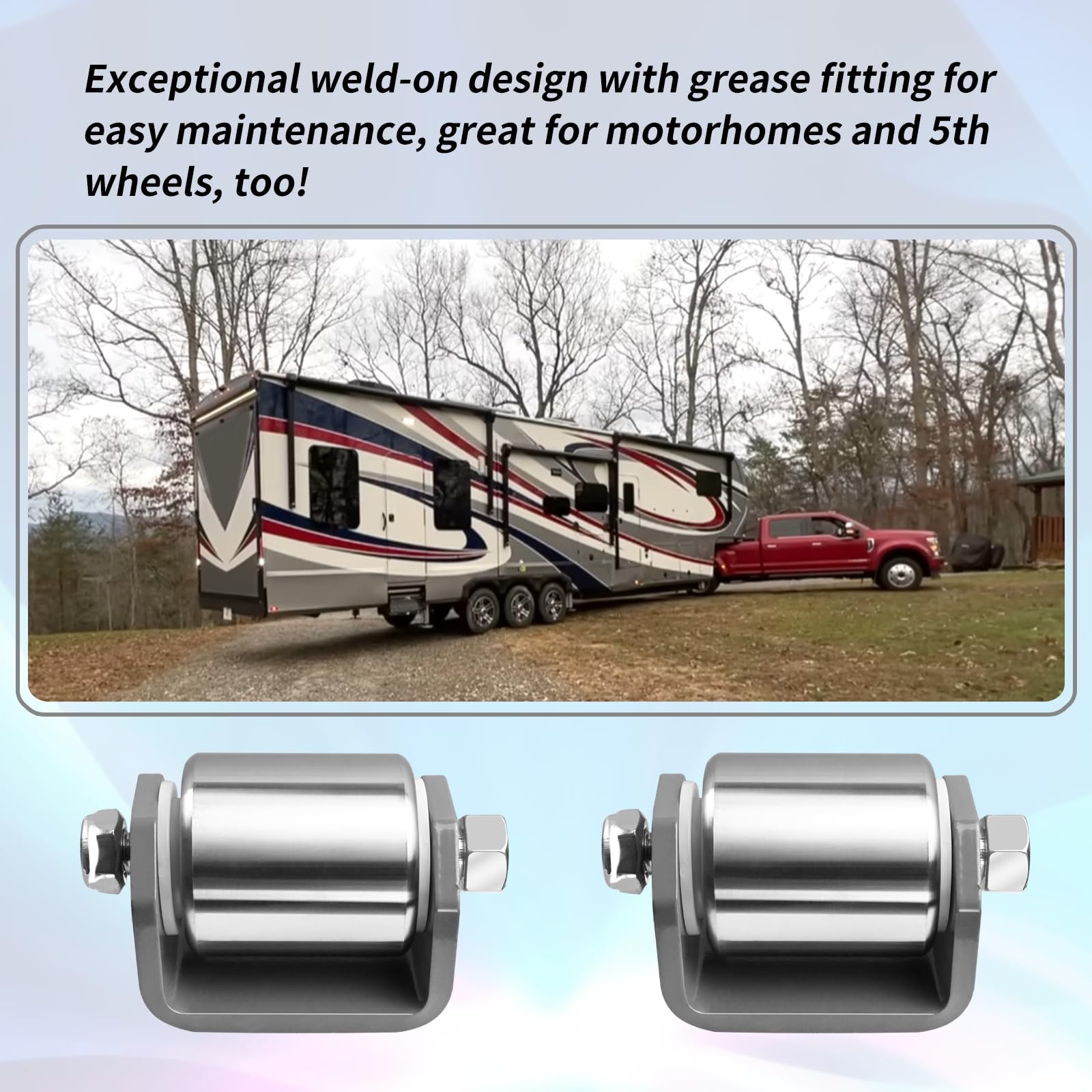 Snapklik.com : 4 Pcs Steel Micro Rollers, 2 Inches Roller Heavy Duty ...