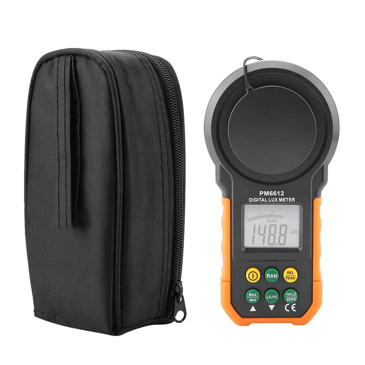 PEAKMETER PM6612/PM6612L 200,000Lux High Precision Digital Light Meter ...