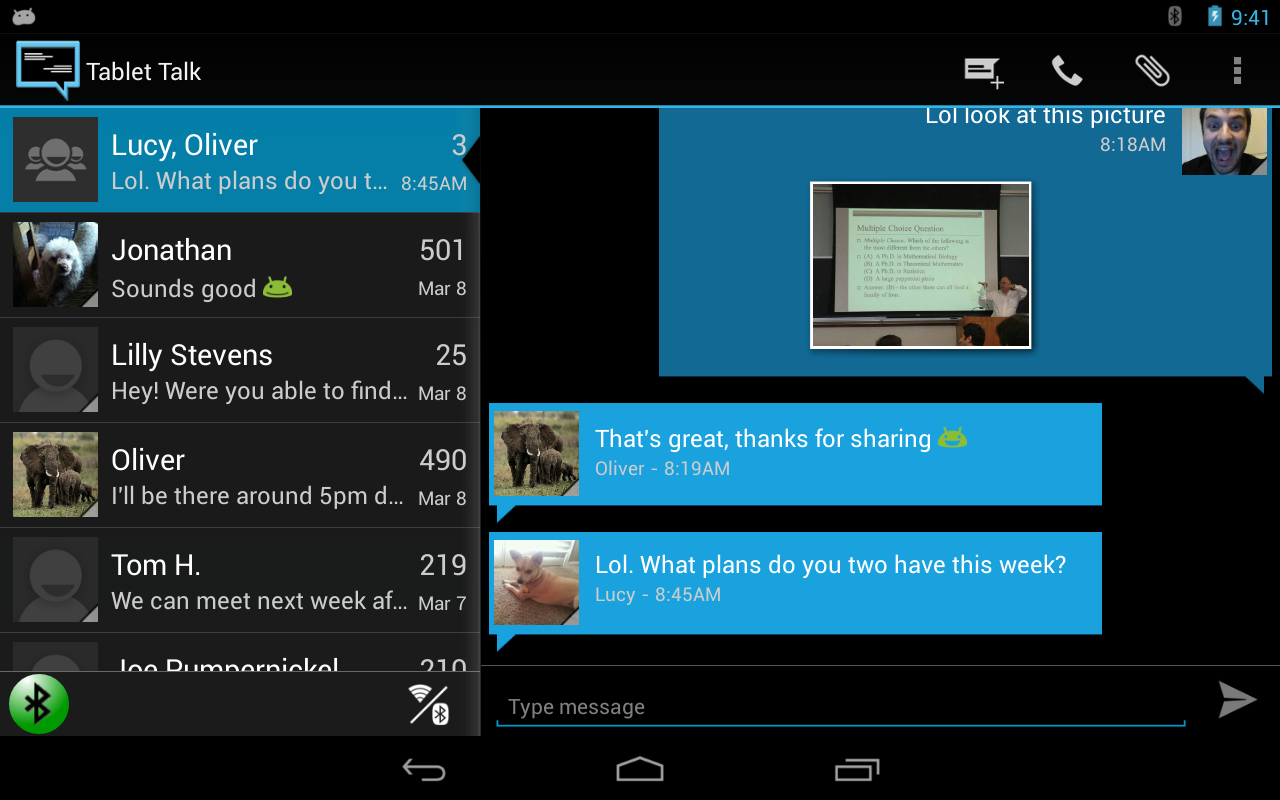 SimpleBlue Theme - Tablet Talk - App on Amazon Appstore