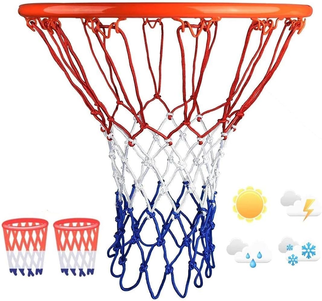 ECHG 2X Profi Basketball Netz Set Nylon Basketball Ersatz Netz ...