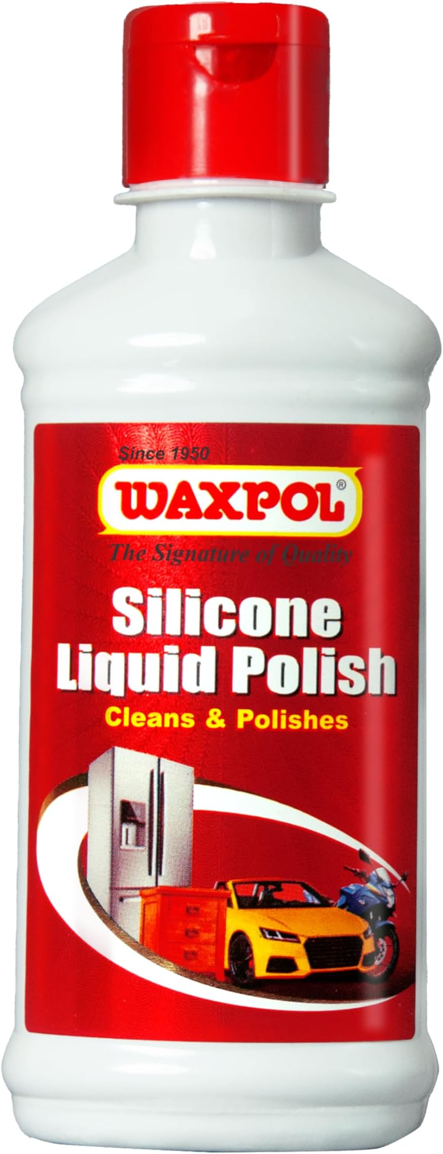 Waxpol Silicone Liquid Car Polish (200 ml) For Cleans, Restores ...