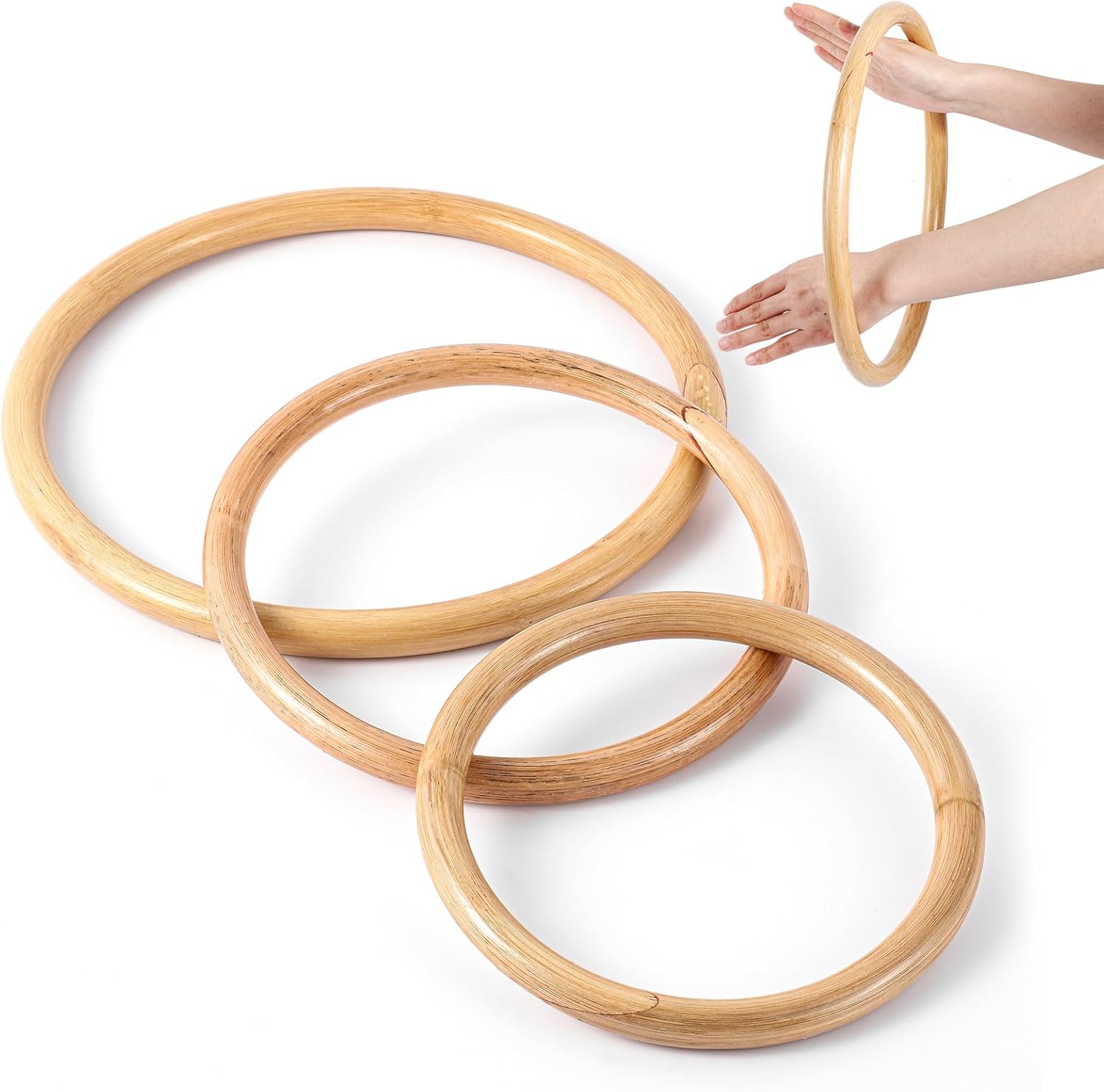 Amazon.com : Blueweenly 3 Pcs Wing Chun Rattan Ring Kung Fu Ring Wing ...