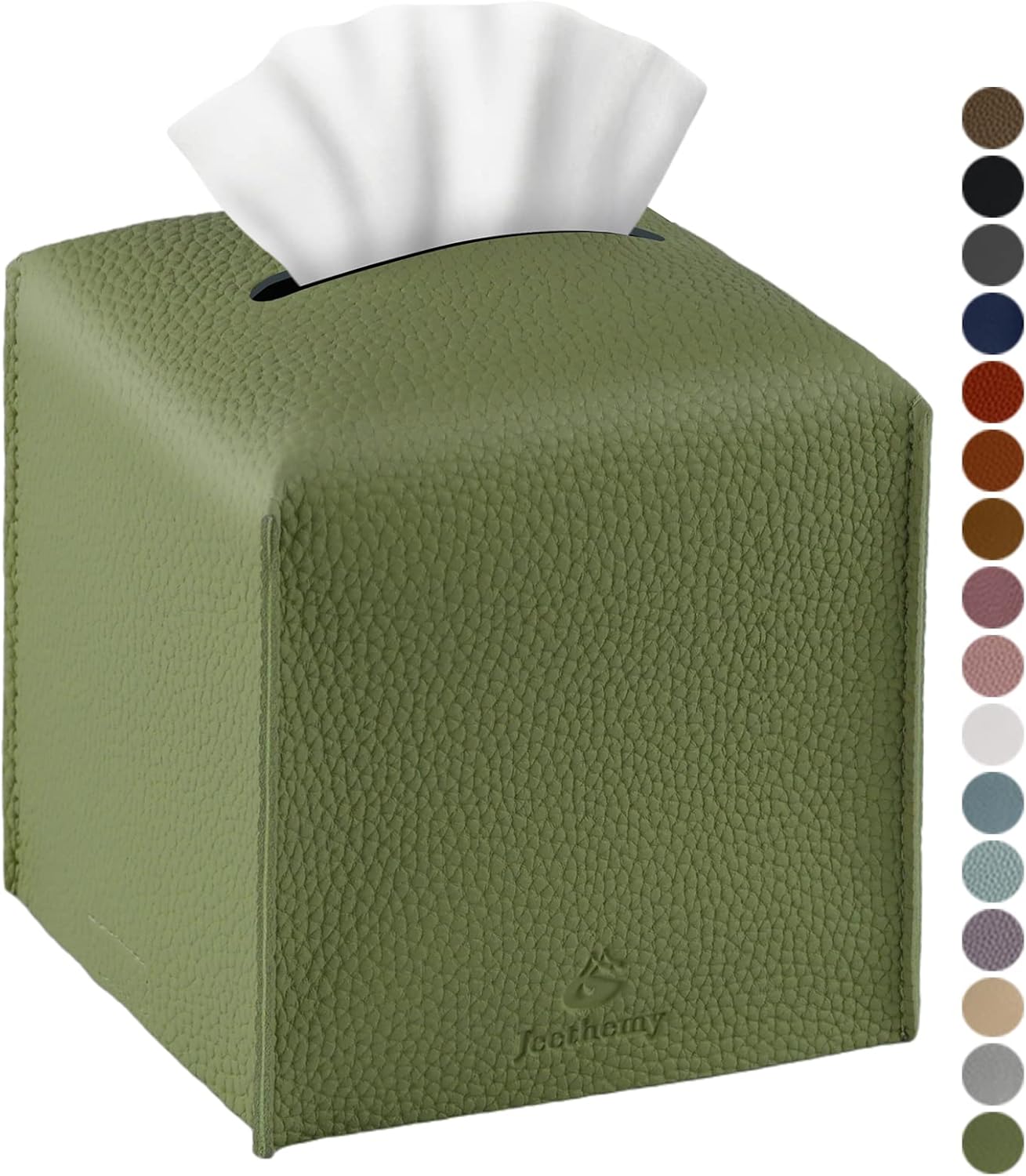 Amazon.com: Tissue Box Cover, Jeethemy Square PU Leather Tissue Box ...