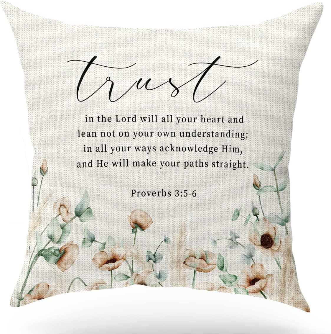 Amazon.com: KongMoTree Bible Verse Pillow Cover, Numbers 6:24-26 ...