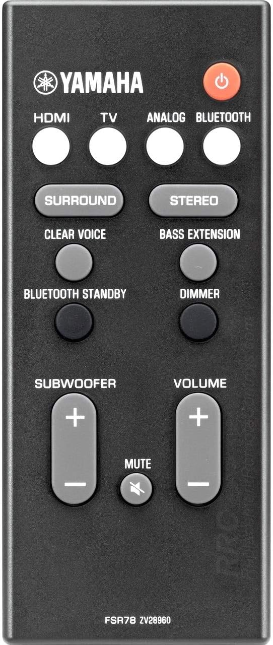 Amazon.com: Yamaha FSR78 ZV28960 OEM Remote Control for ATS-1060 ...