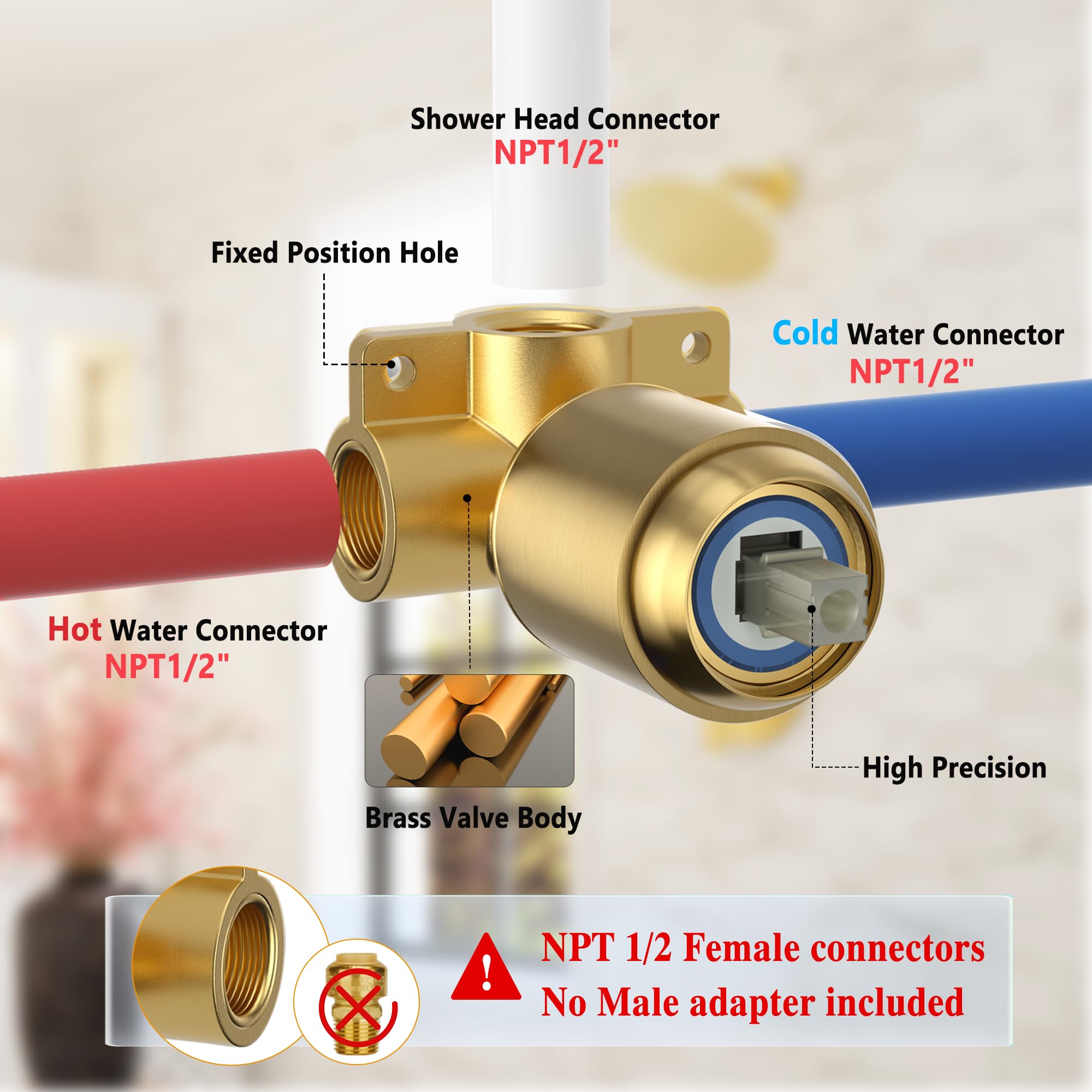 Snapklik.com : HomGoo Shower Faucet Set