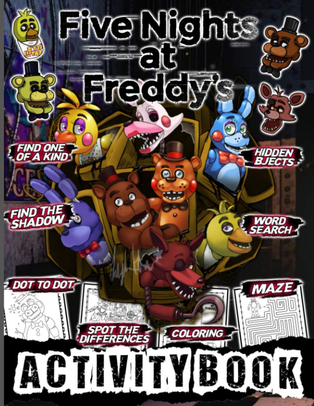 Buy Five Nights At Freddys Activity Book: Great Gift Hidden Objects ...