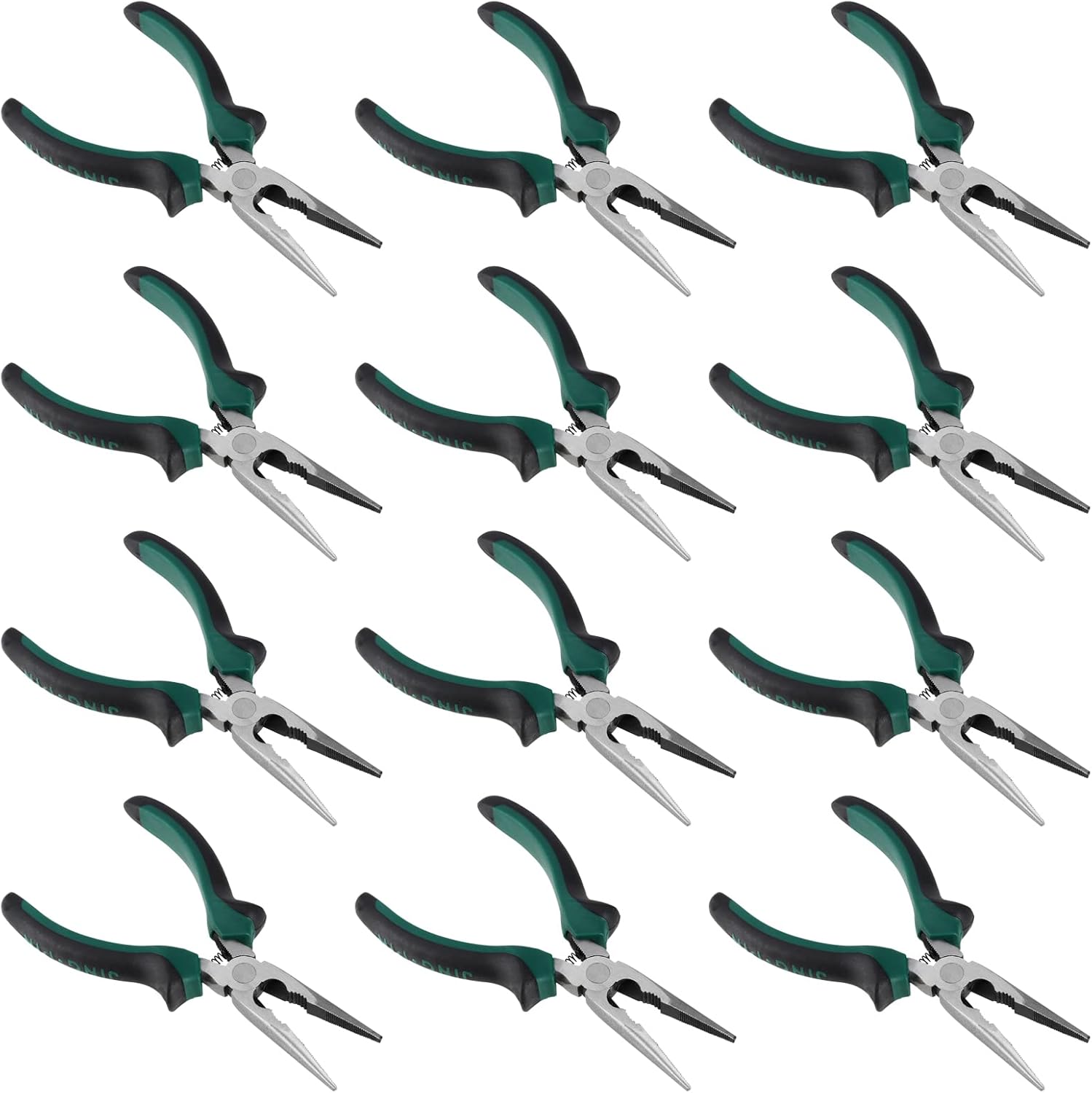 HOIGON 12 Pack 6 Inch Needle Nose Pliers, Spring Loaded Needle Nose ...
