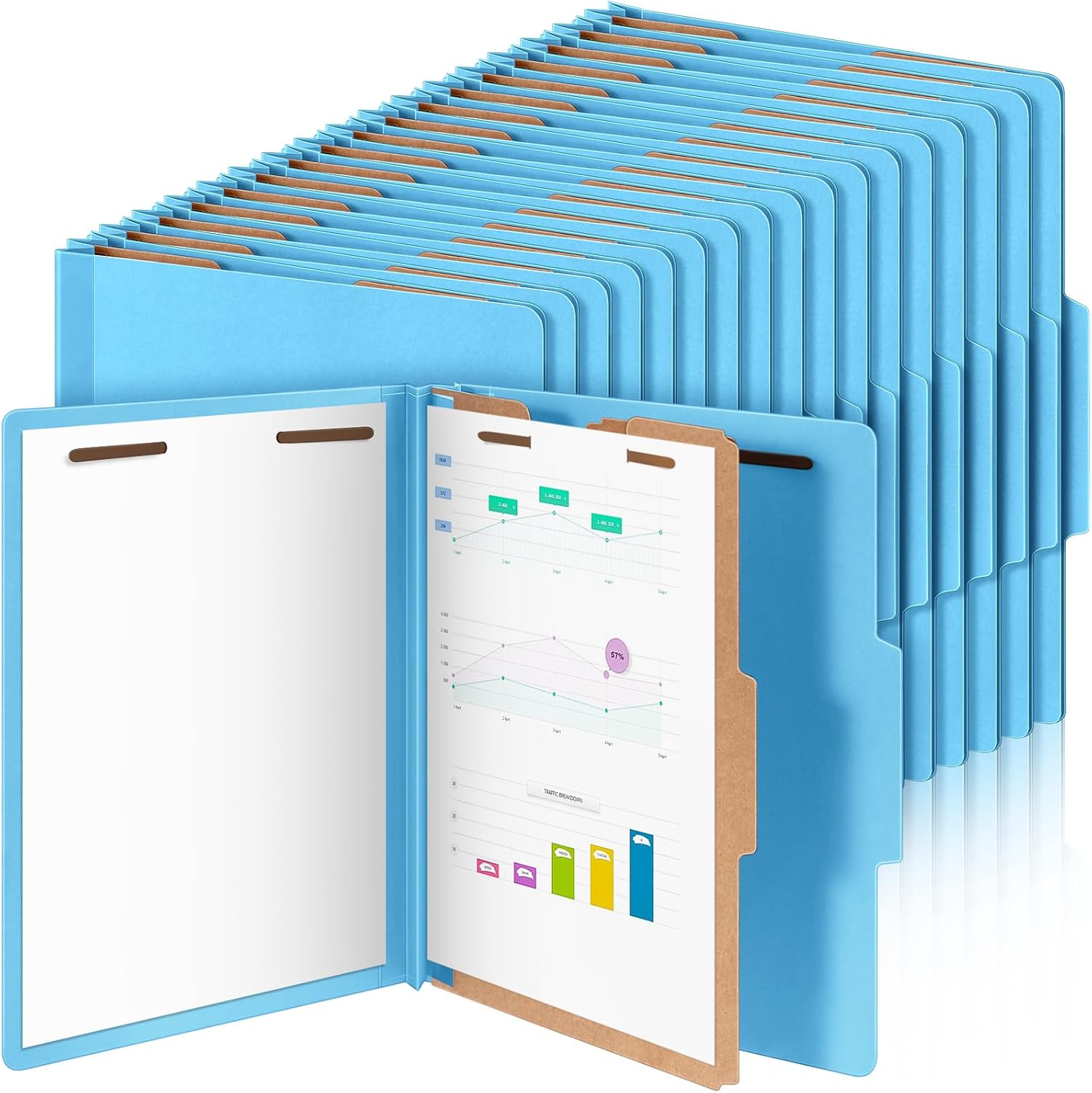 Amazon.com : Skyygemm 48 Pcs Classification Folders Letter Size, 1 ...