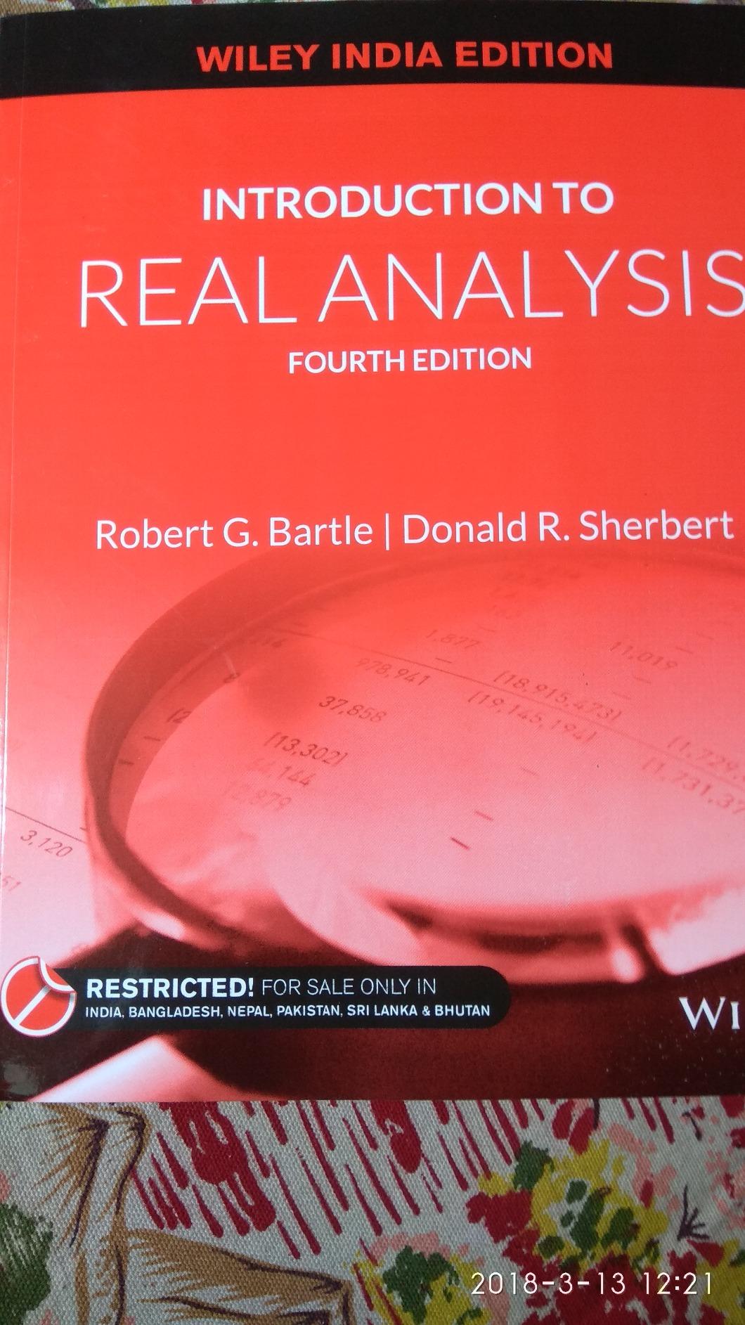 Buy Introduction to Real Analysis Book Online at Low Prices in India ...