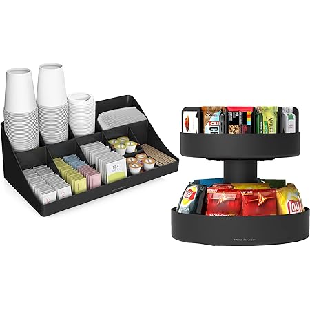 Amazon.com - Mind Reader SNACKMESH-BLK SNACKMESH Lazy Susan 2 Tier ...