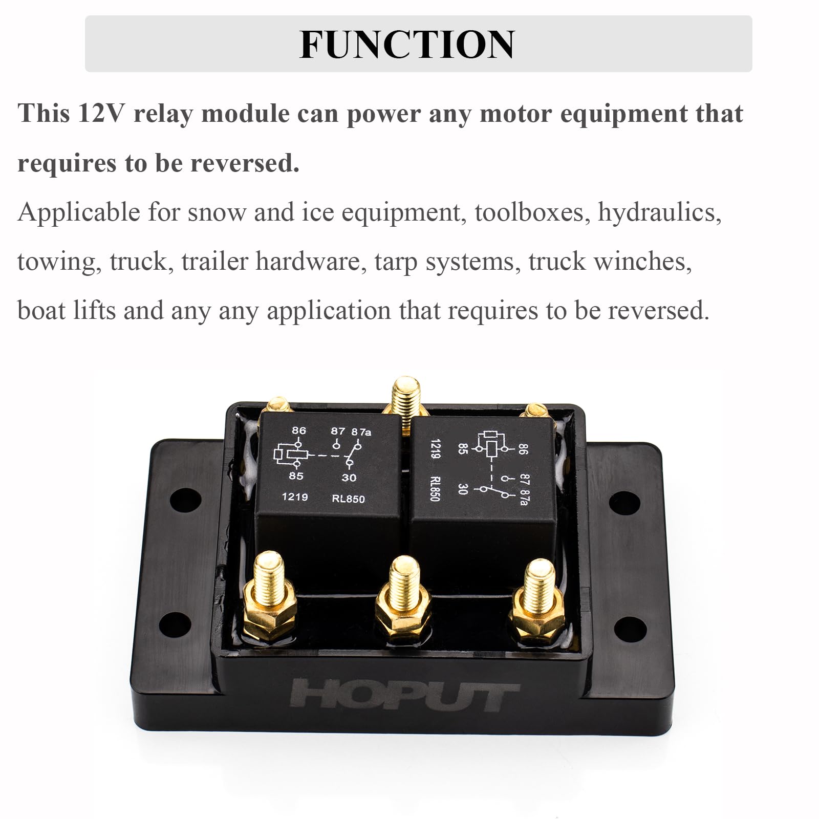 Snapklik.com : HOPUT Forward And Reverse Relay Module For Tarp Or Winch ...
