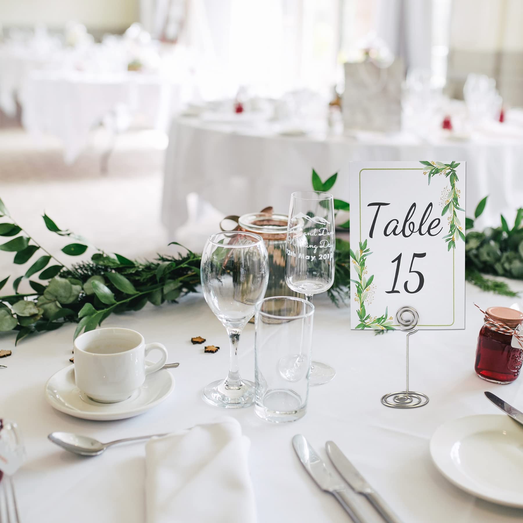 Pow Table At Wedding Pops Of Pink Vineyard Wedding | Rustic Wedding