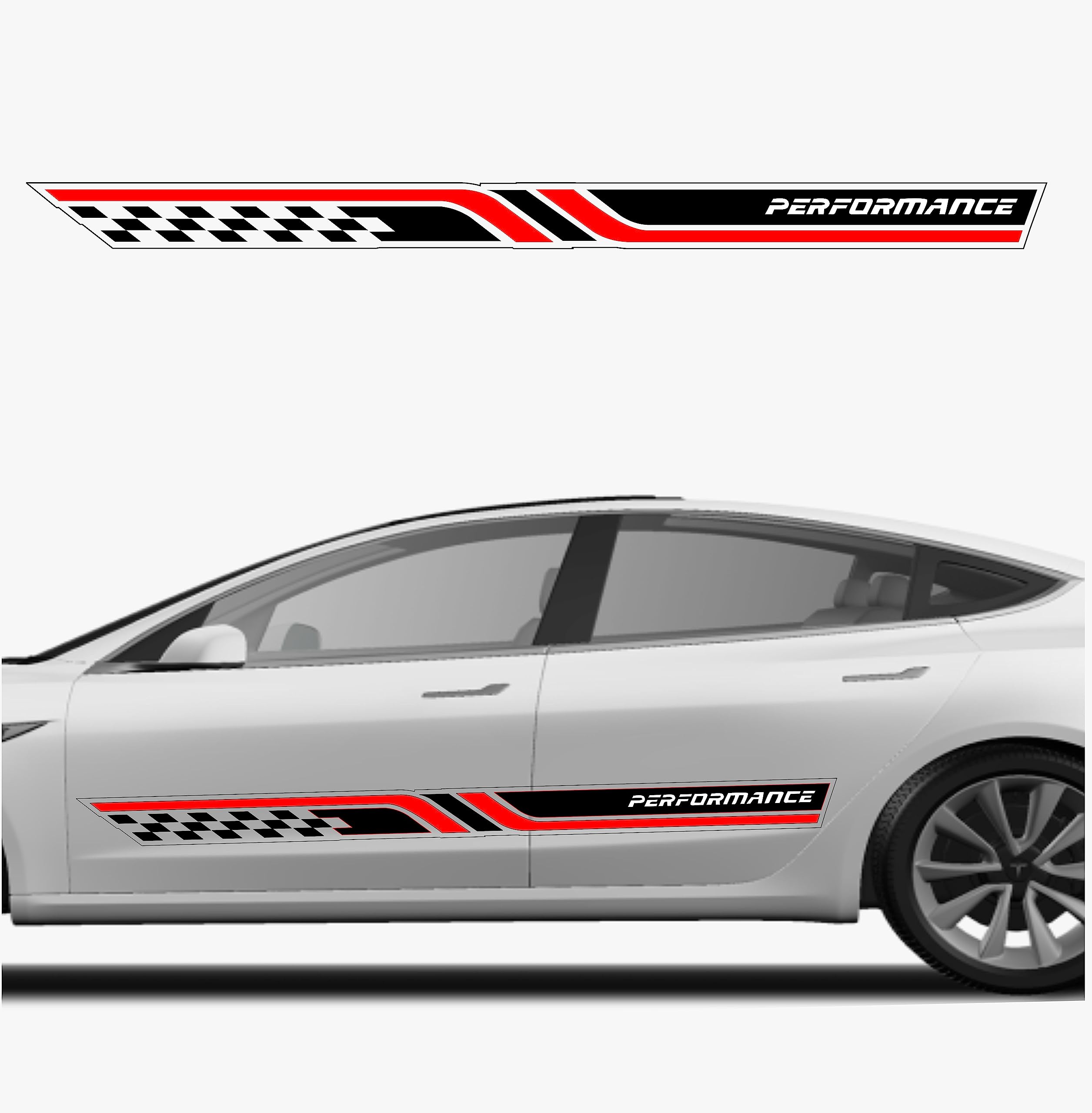 ISEE 360® Performance Racing Car Side Stickers for All Cars Exterior ...