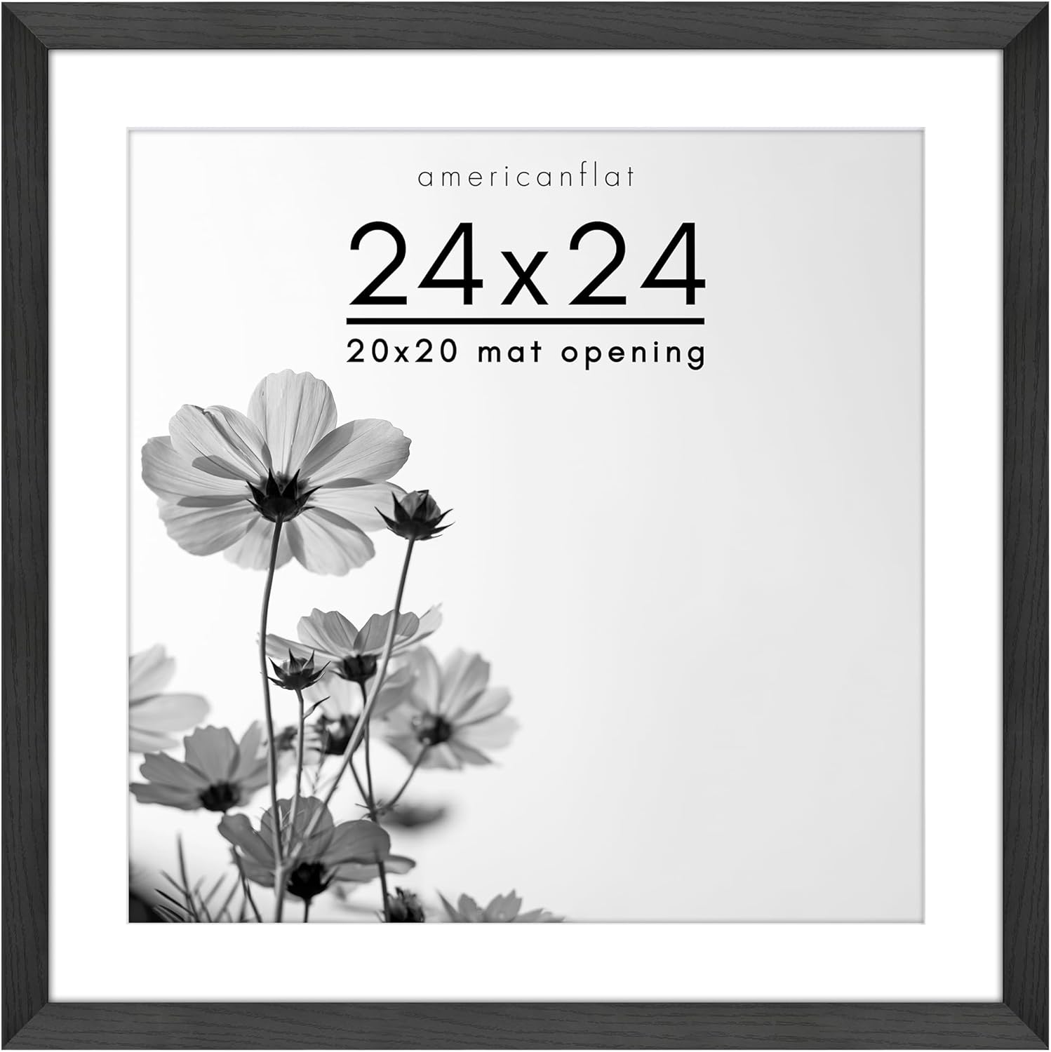 Amazon Americanflat 24x24 Picture Frame In Black Use As 20x20