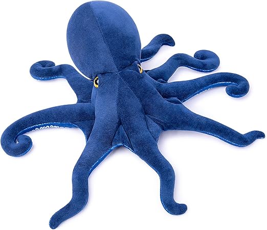 Amazon.com: ZHONGXIN MADE Simulation Octopus Plush Toy - Blue 18" Soft Real Life Octopus Stuffed ...